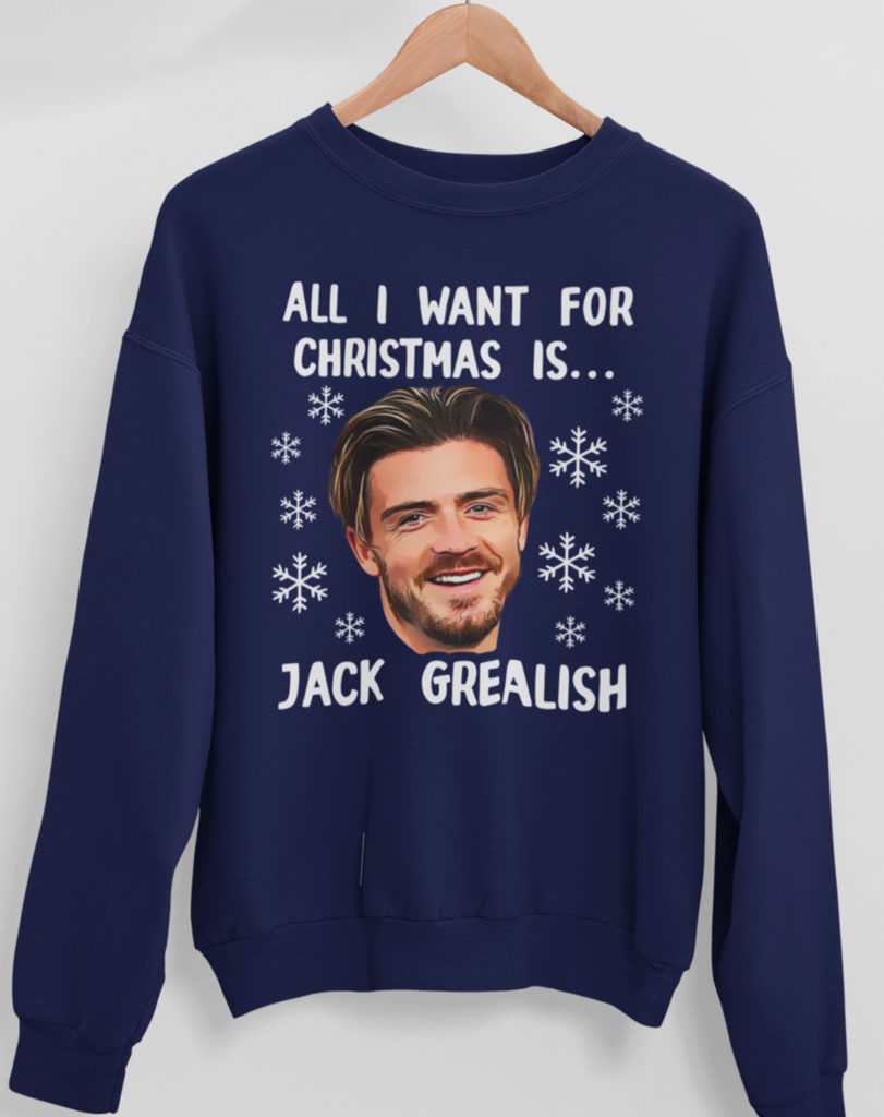 All I Want For Christmas Is Jack Grealish Jumper – Meme Culture