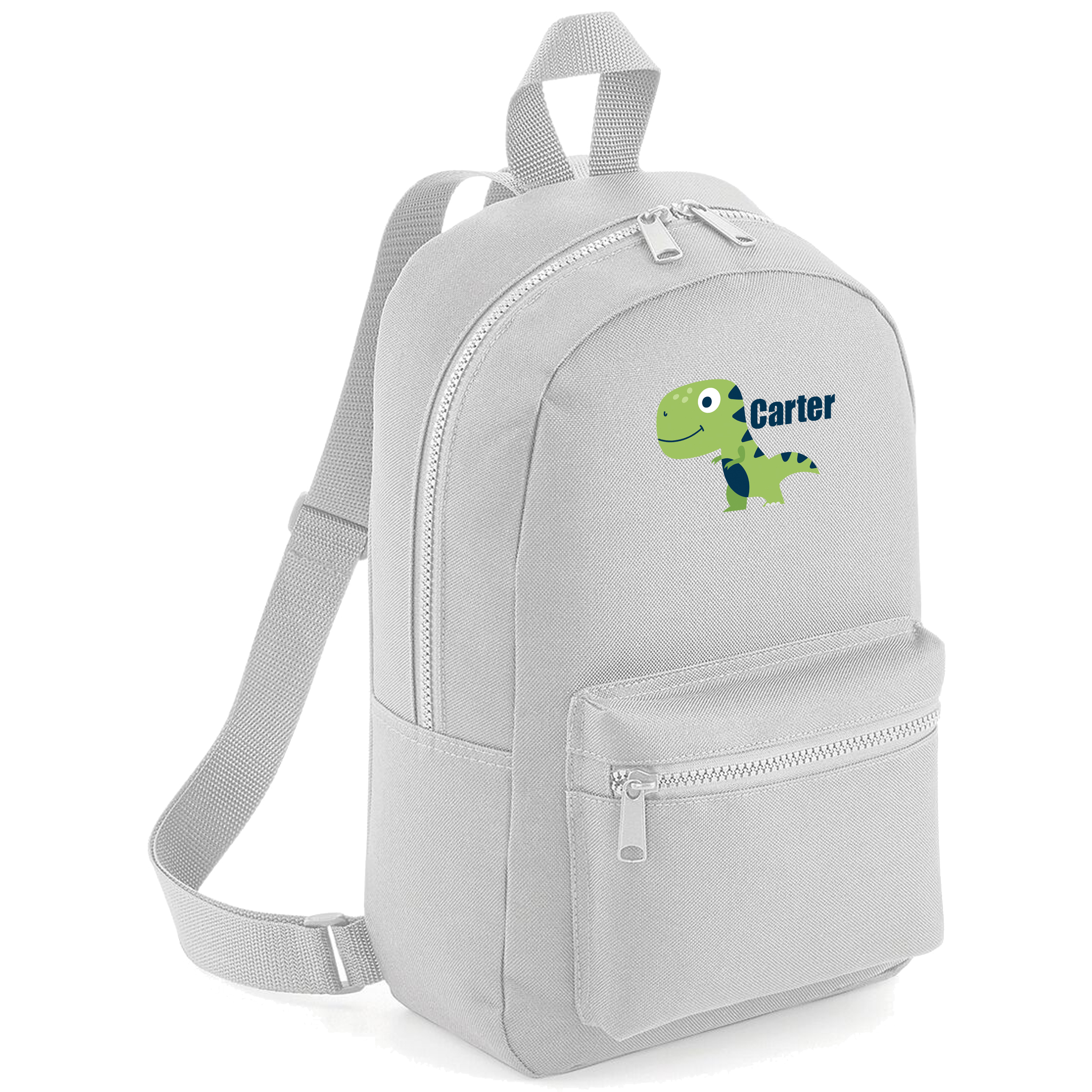 Green dinosaur Kids Backpack - Purple Print House