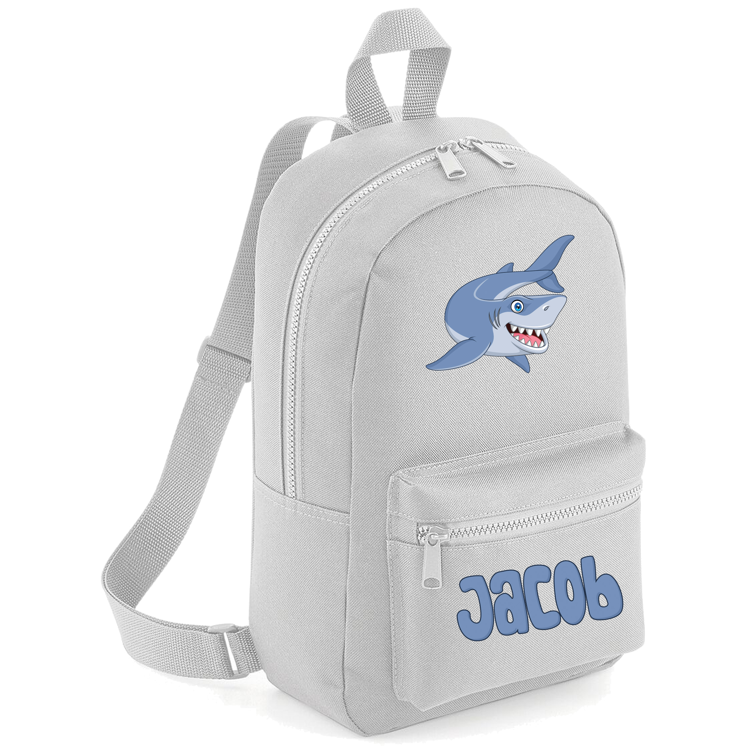 Personalised Shark Kids Backpack - Purple Print House