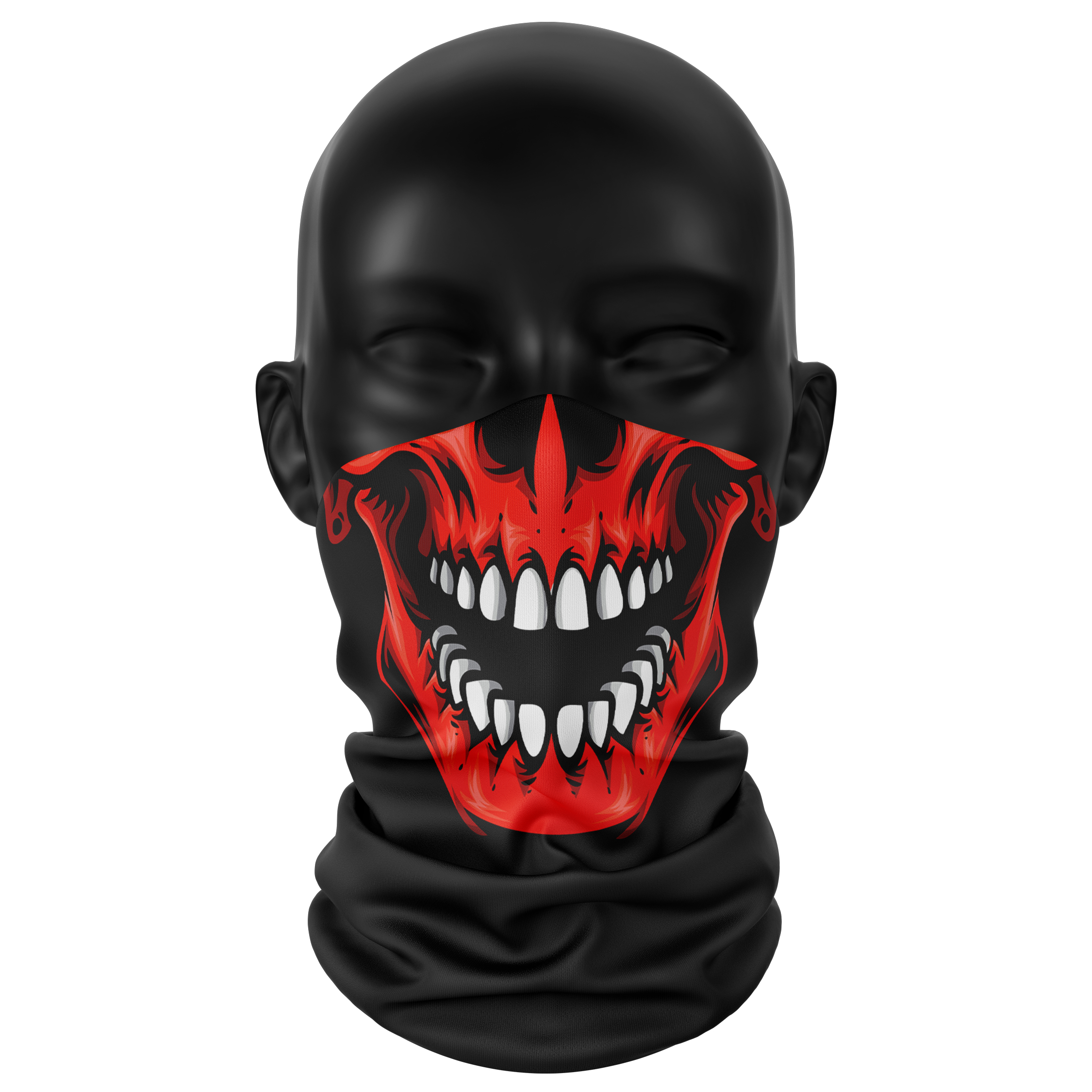 Red Devil Skull Snood - Purple Print House