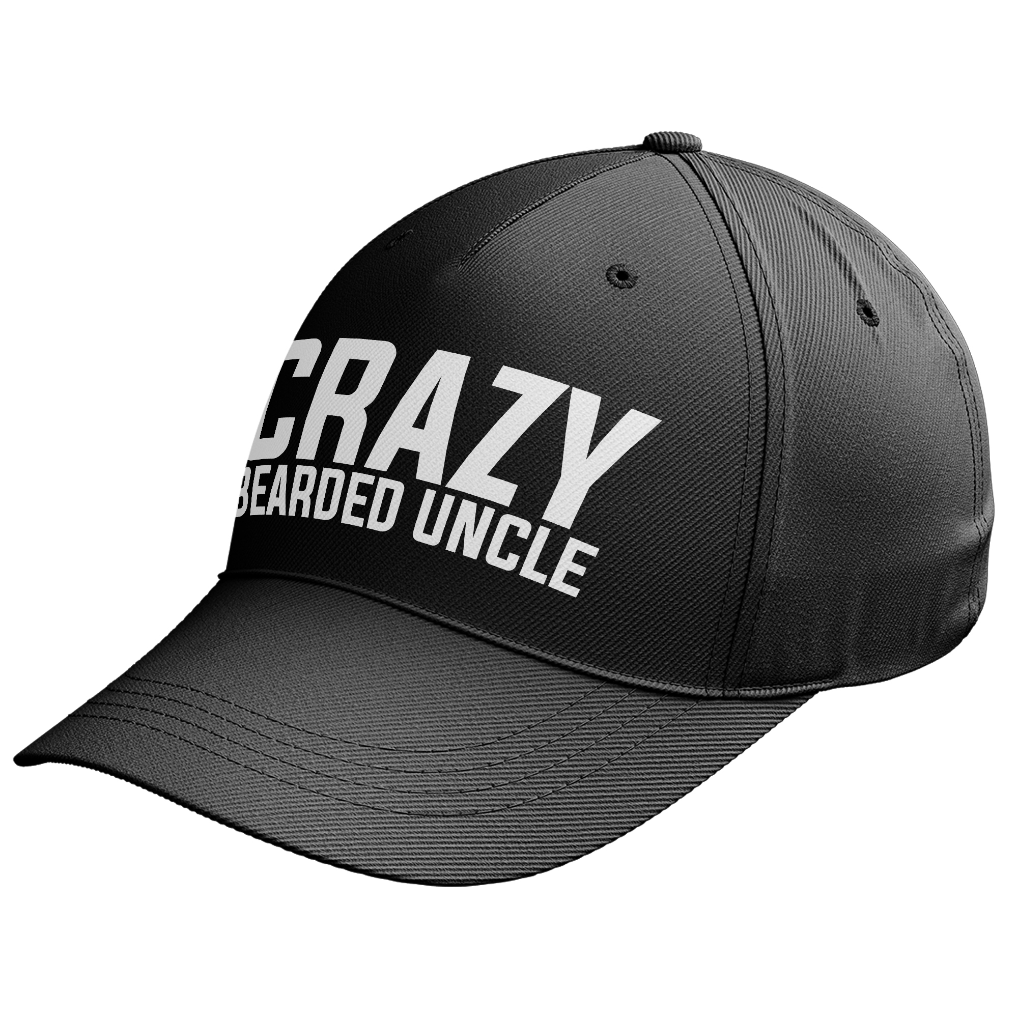 Crazy Bearded Uncle Baseball Cap - Purple Print House