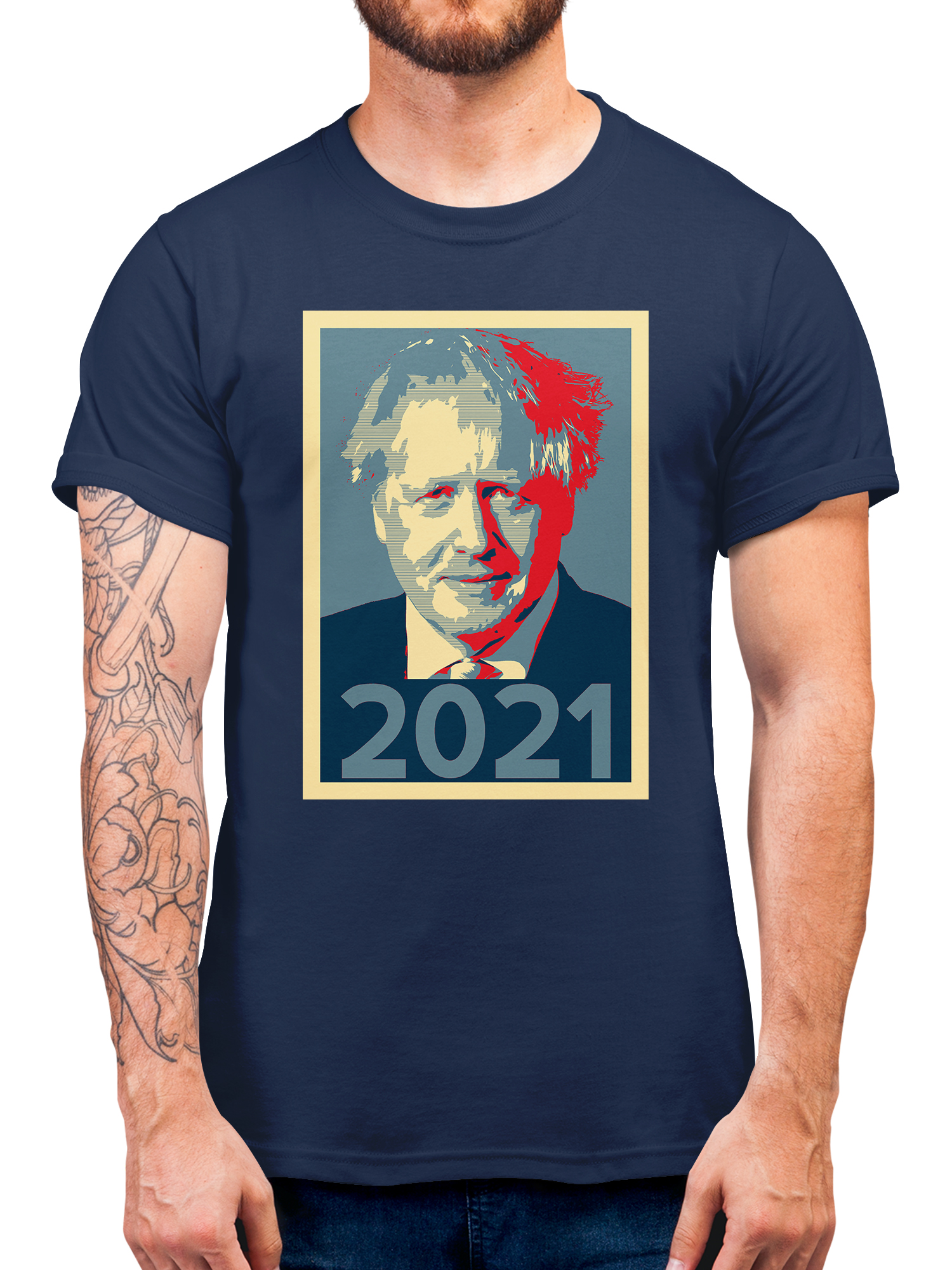Boris Johnson 2021 Mens T Shirt - Purple Print House