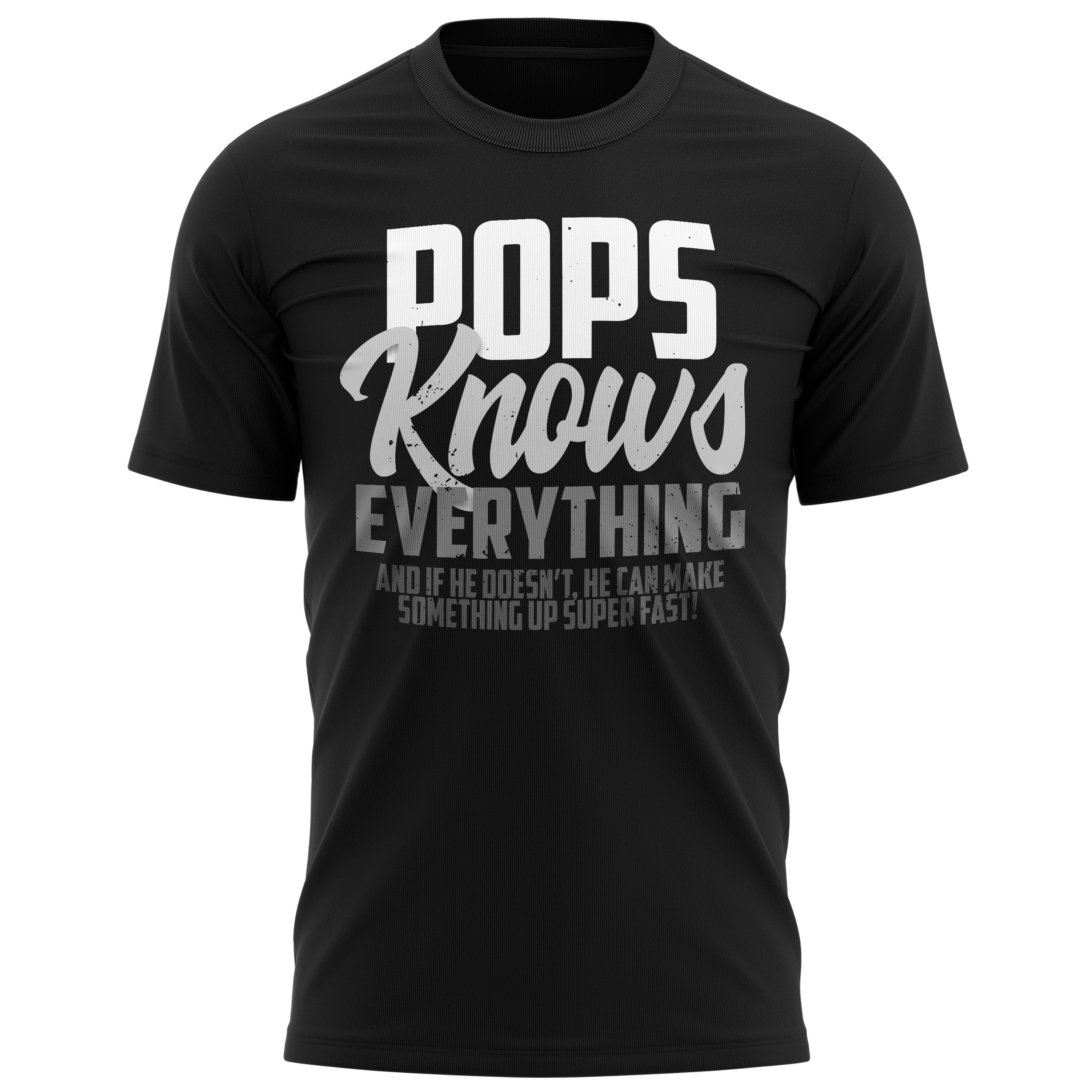 Pops Knows Everything Mens T Shirt - Purple Print House