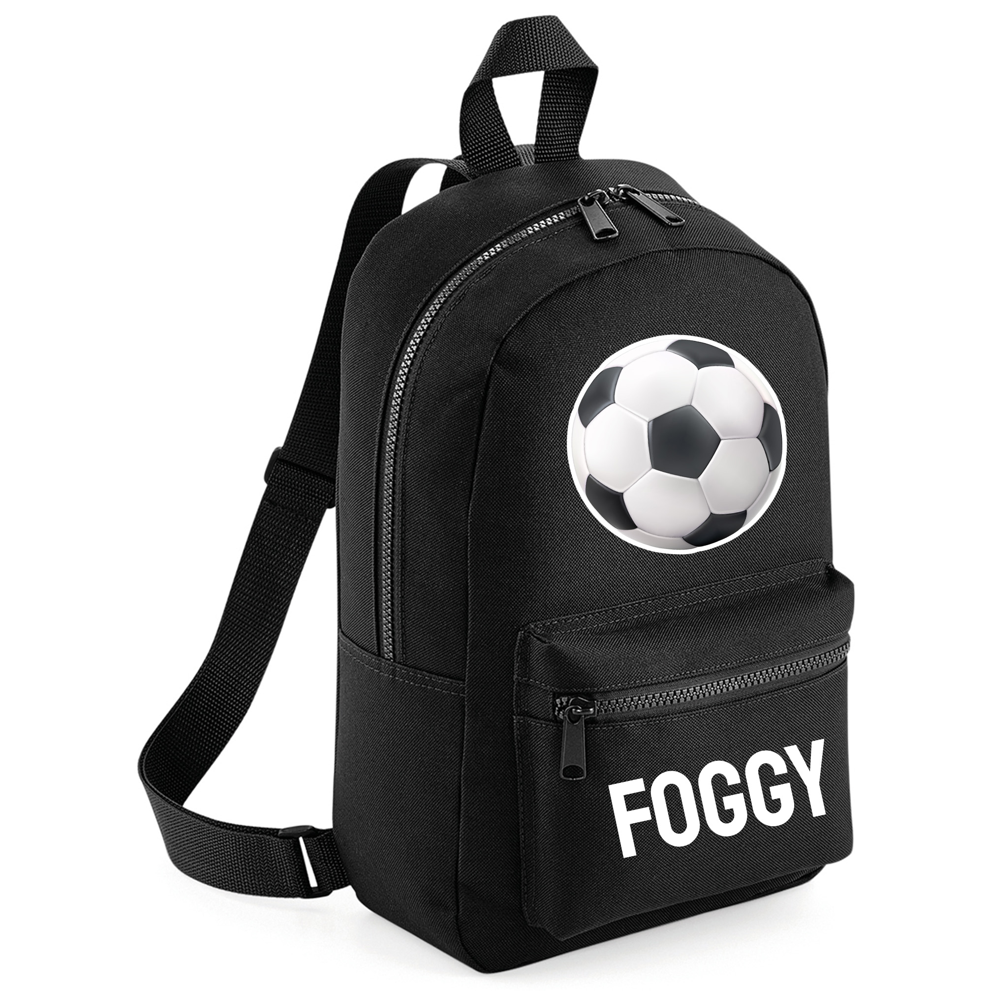 Football Custom Name Boys Mini Backpack - Purple Print House