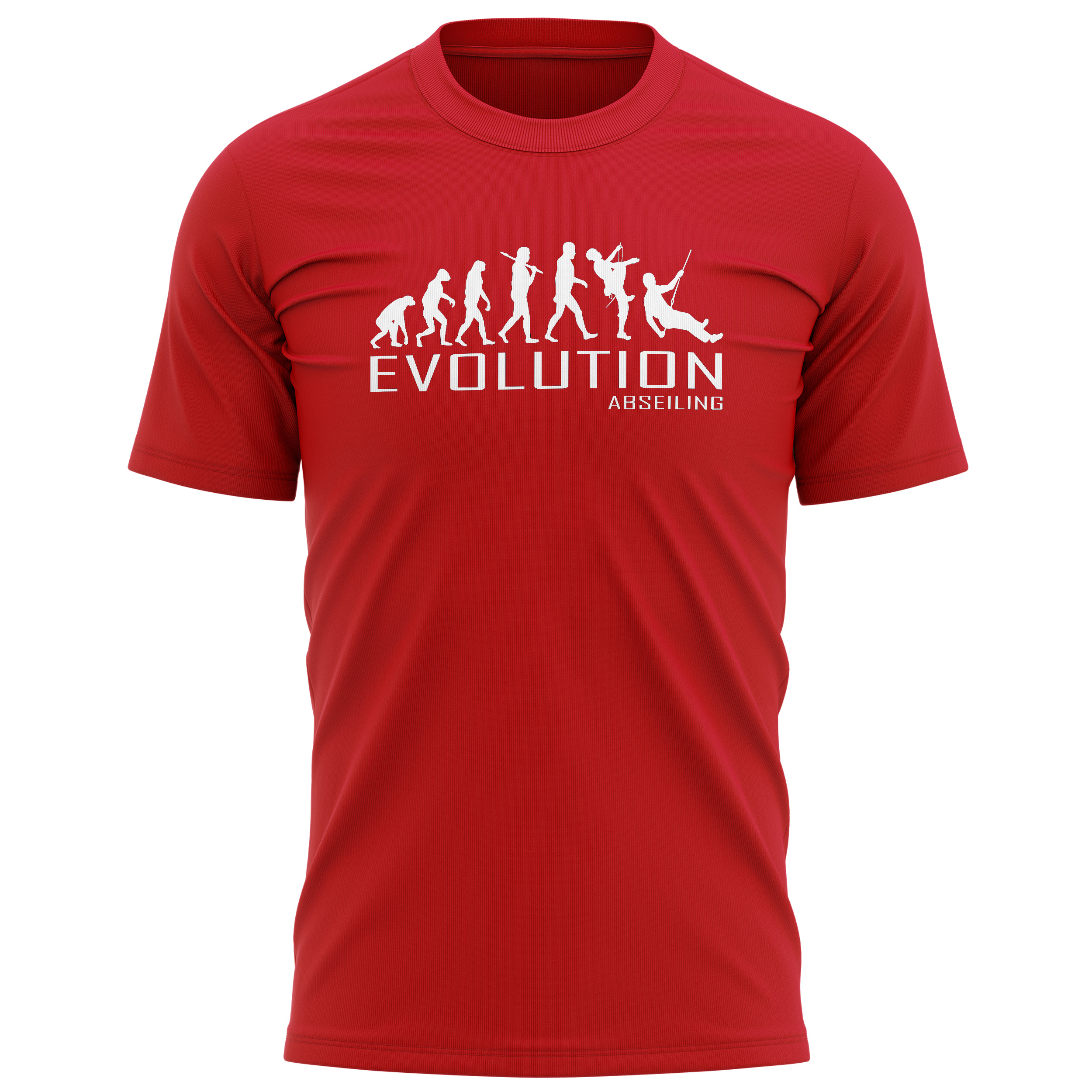 Evolution T Shirts For Men Abseiling Mens T Shirt - Purple Print House