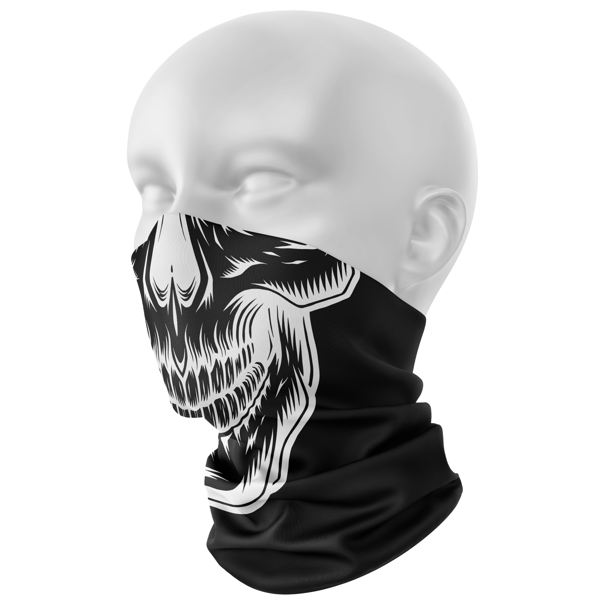 Devil Skull Snood - Purple Print House