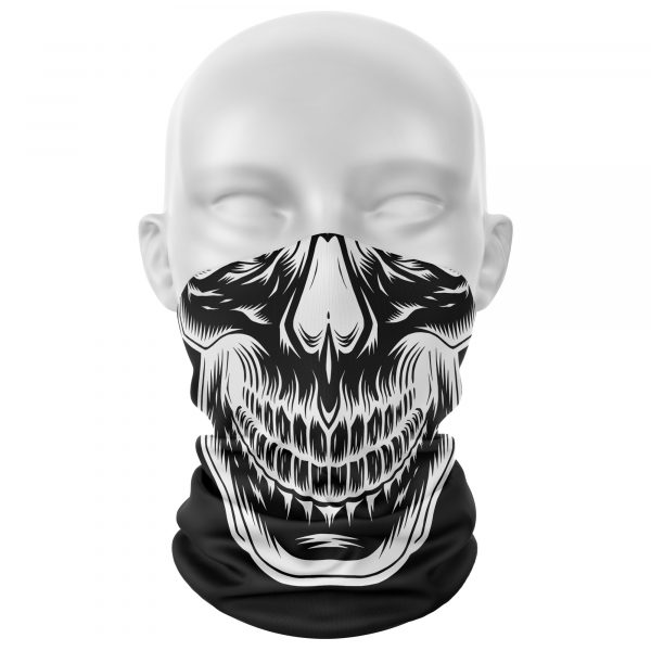 Devil Skull Snood - Purple Print House