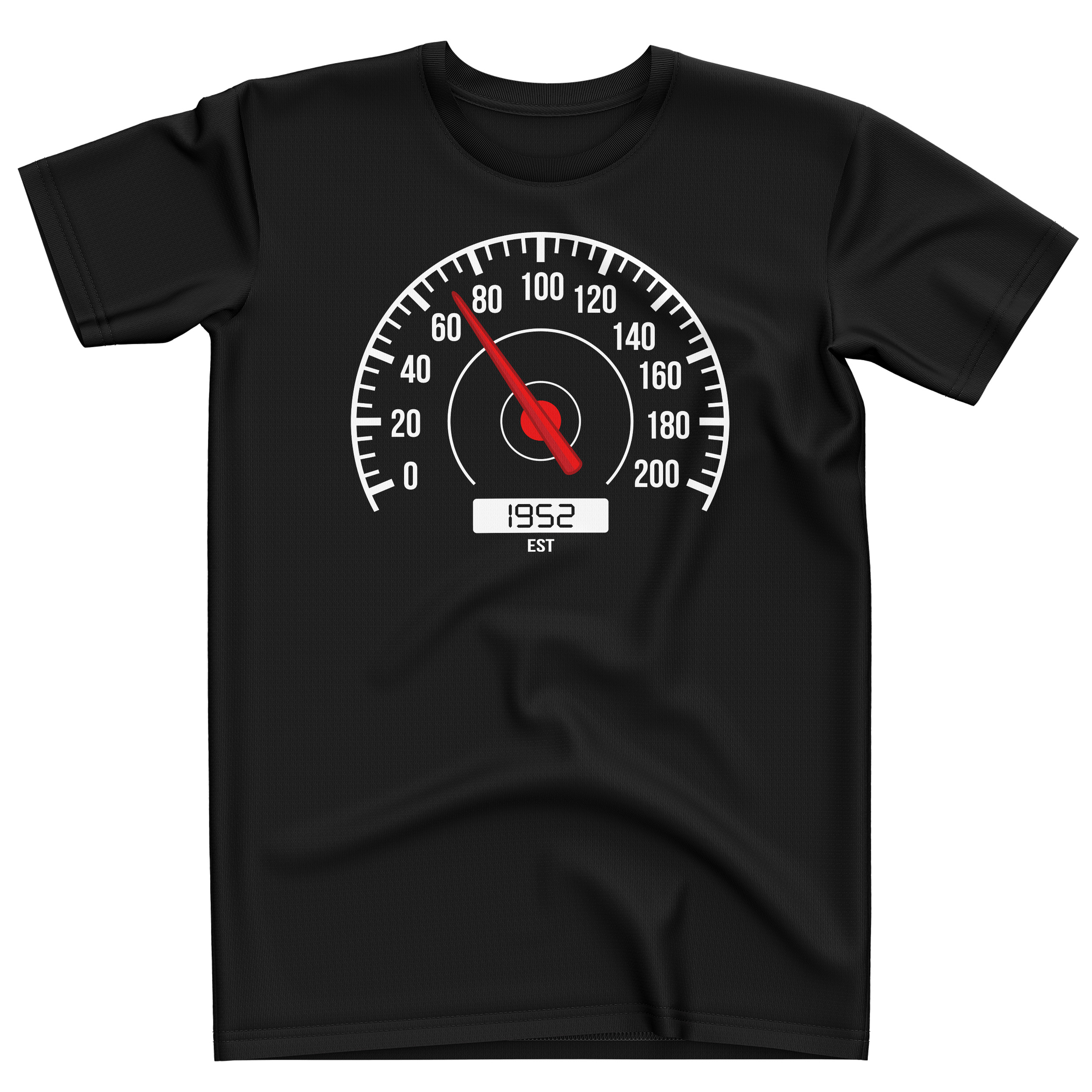 70th Birthday Speedometer T Shirt Mens - Purple Print House