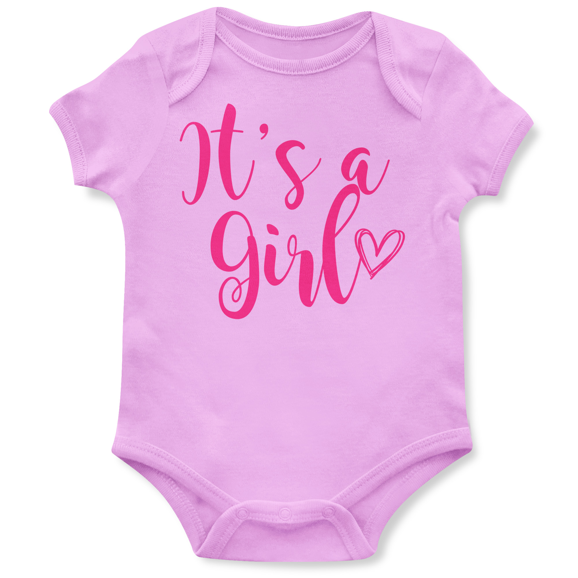 Its A Girl Babygrow Baby Girls - Purple Print House