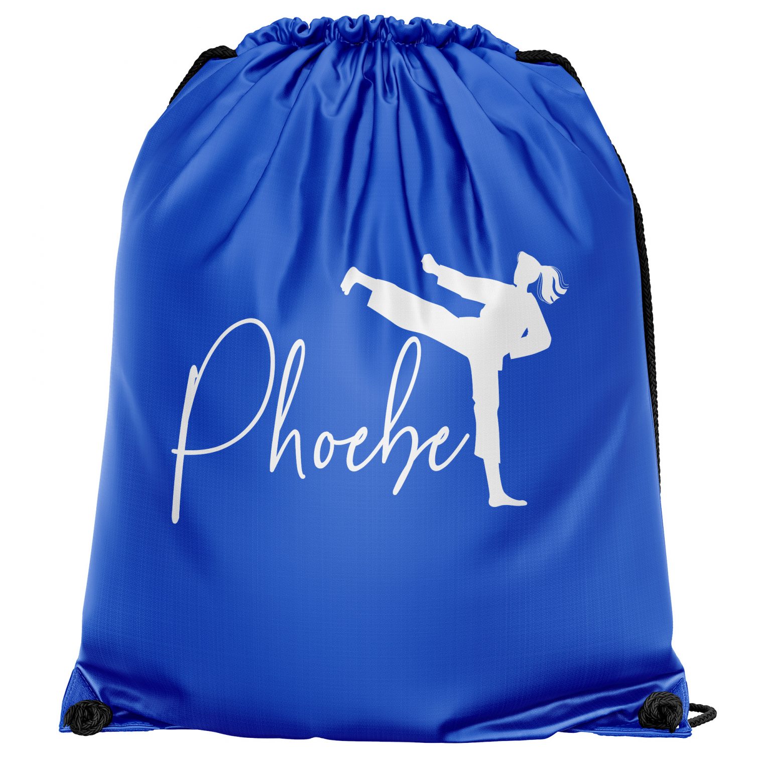 Personalised Karate Drawstring Bag Girls - Purple Print House