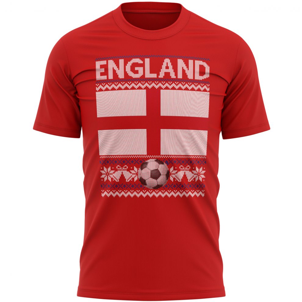 England Christmas Flag T Shirt - Mens - Purple Print House