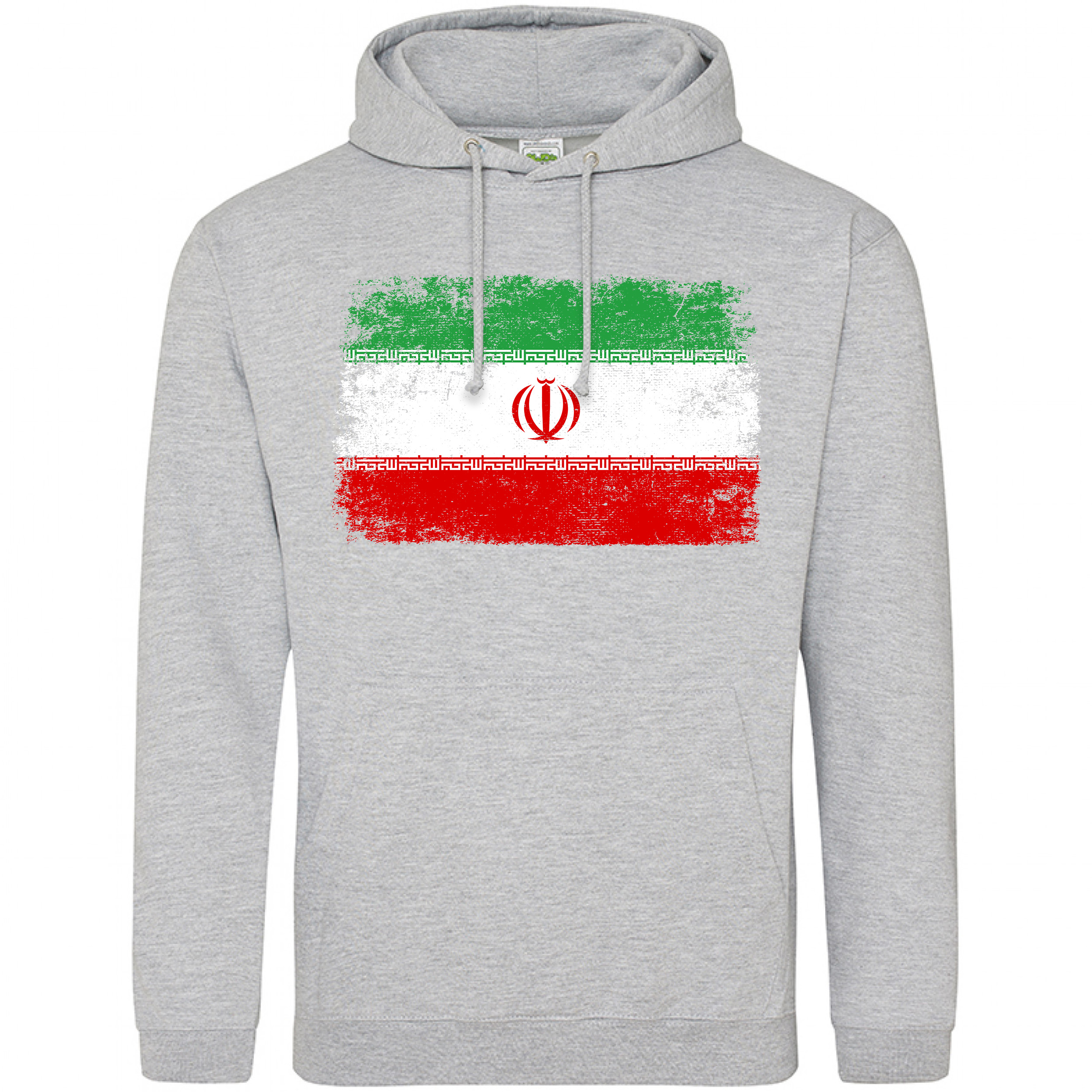 Iran Flag Hoodie Mens - Purple Print House