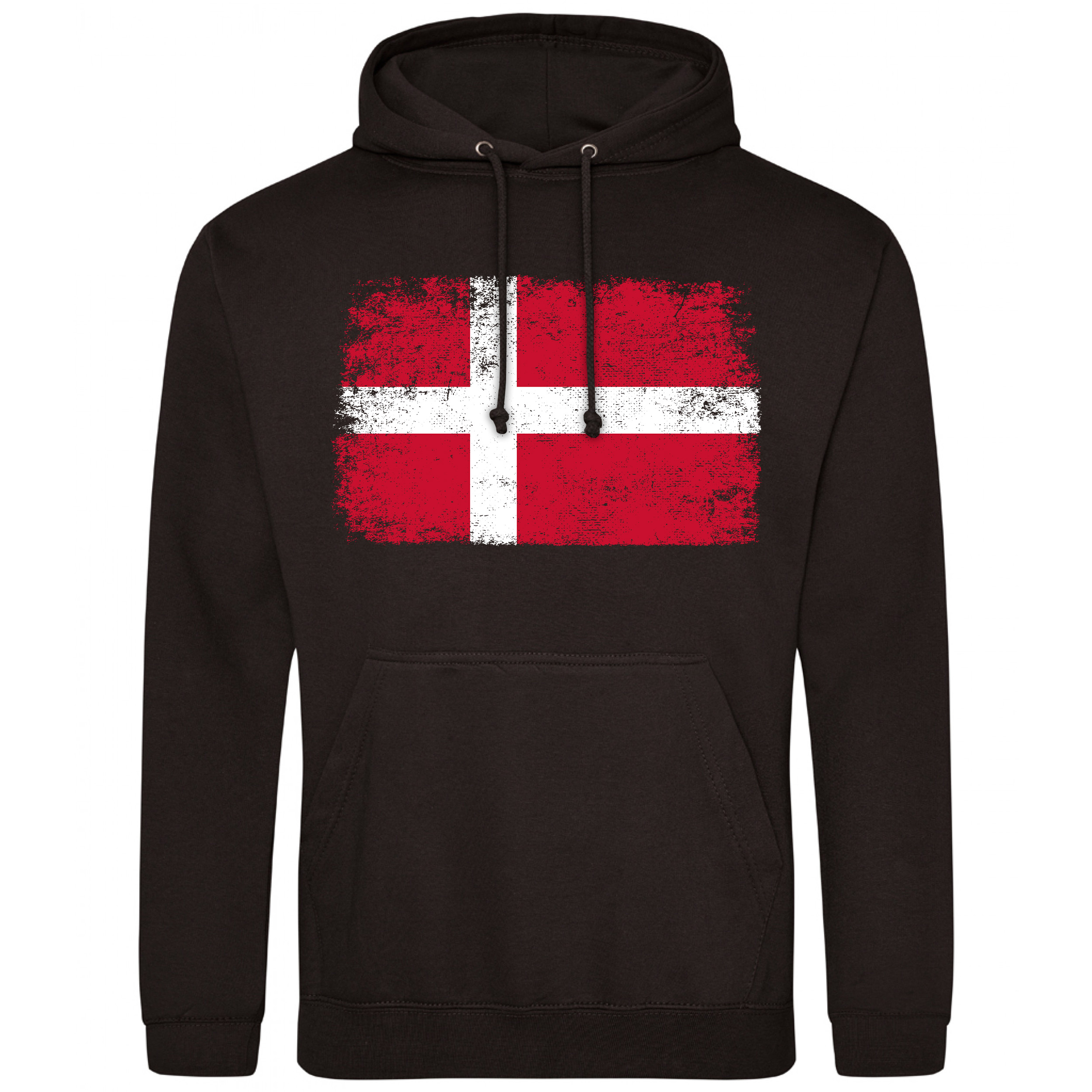 Denmark Flag Hoodie Mens - Purple Print House
