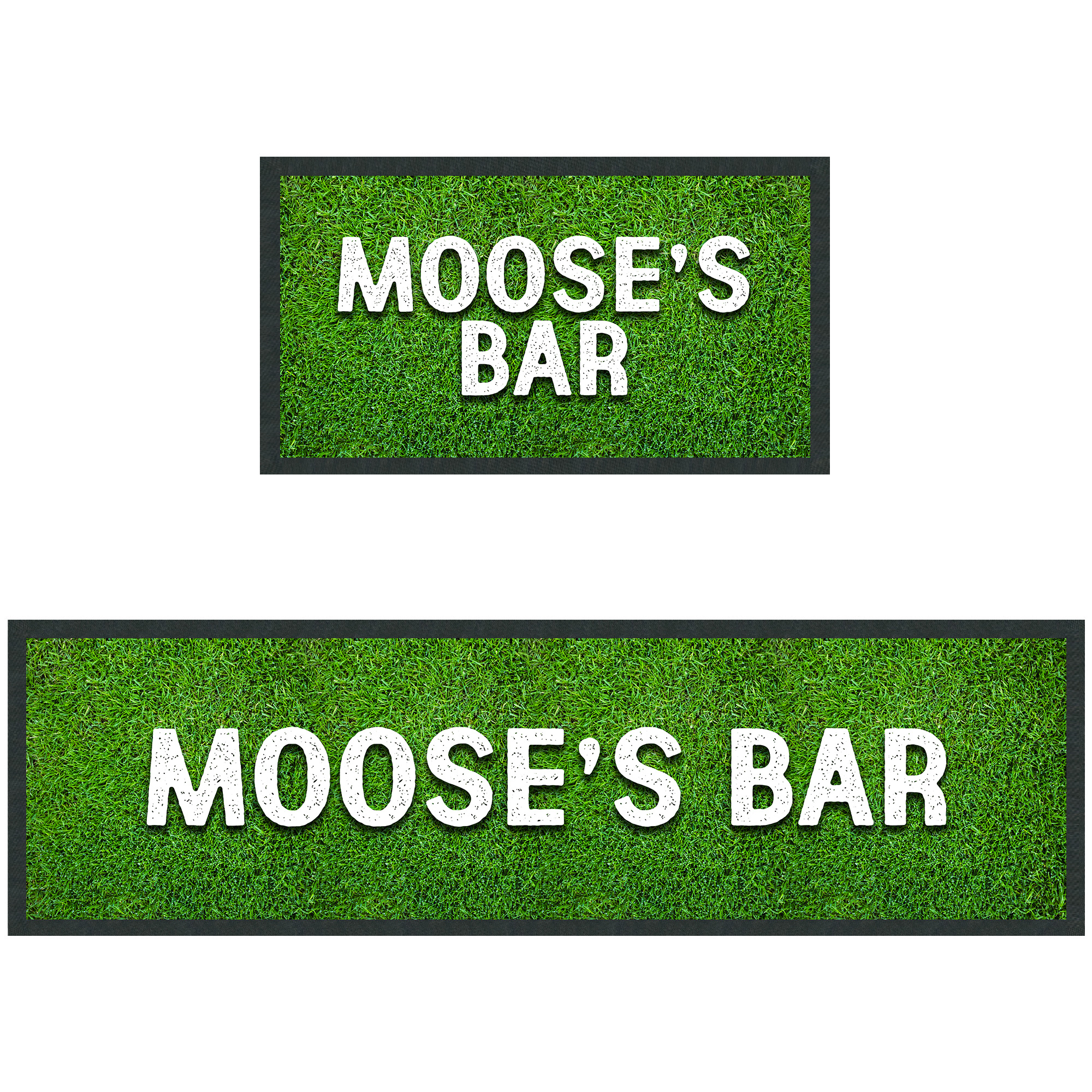 Personalised Grass Bar Runner - Purple Print House