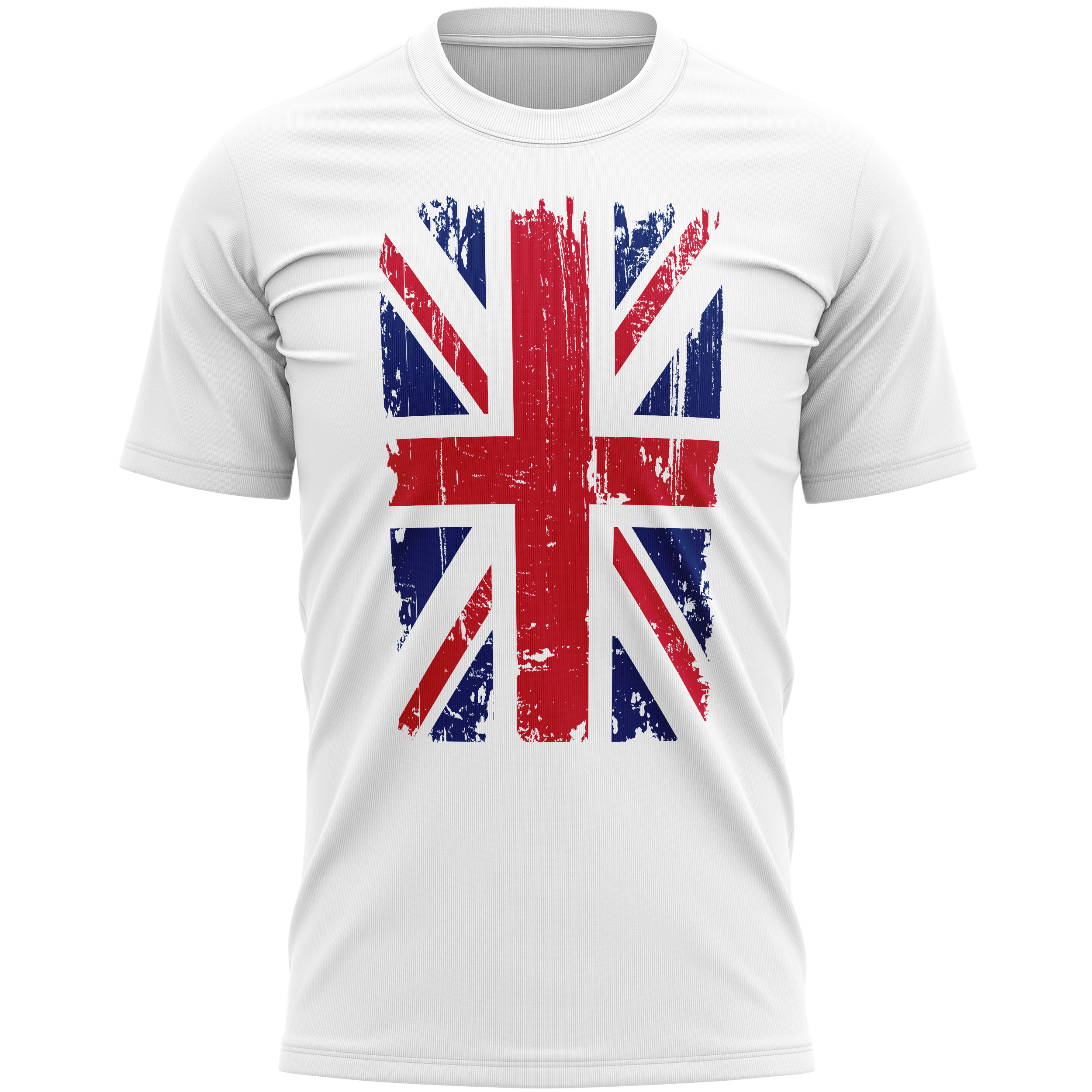 Grunge Union Jack T Shirt Men - Purple Print House