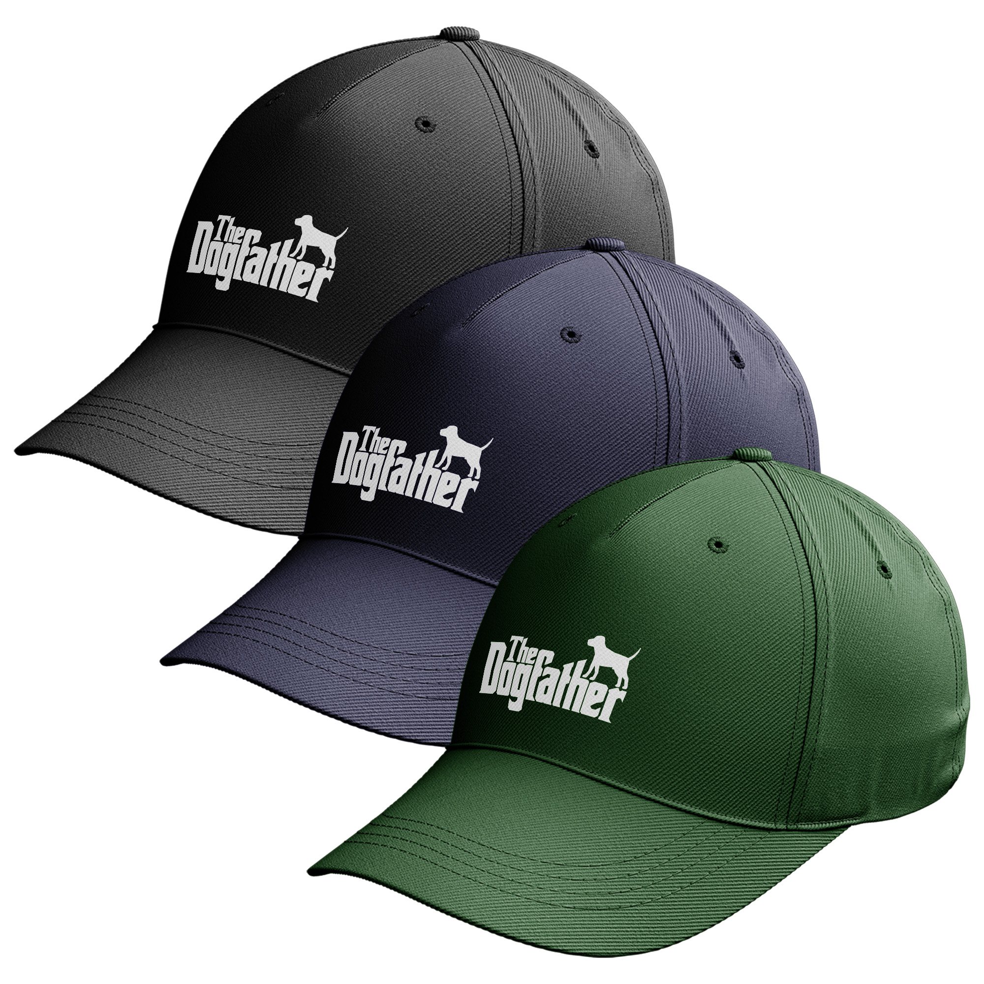 Beagle Dogfather Baseball Cap Men - Purple Print House