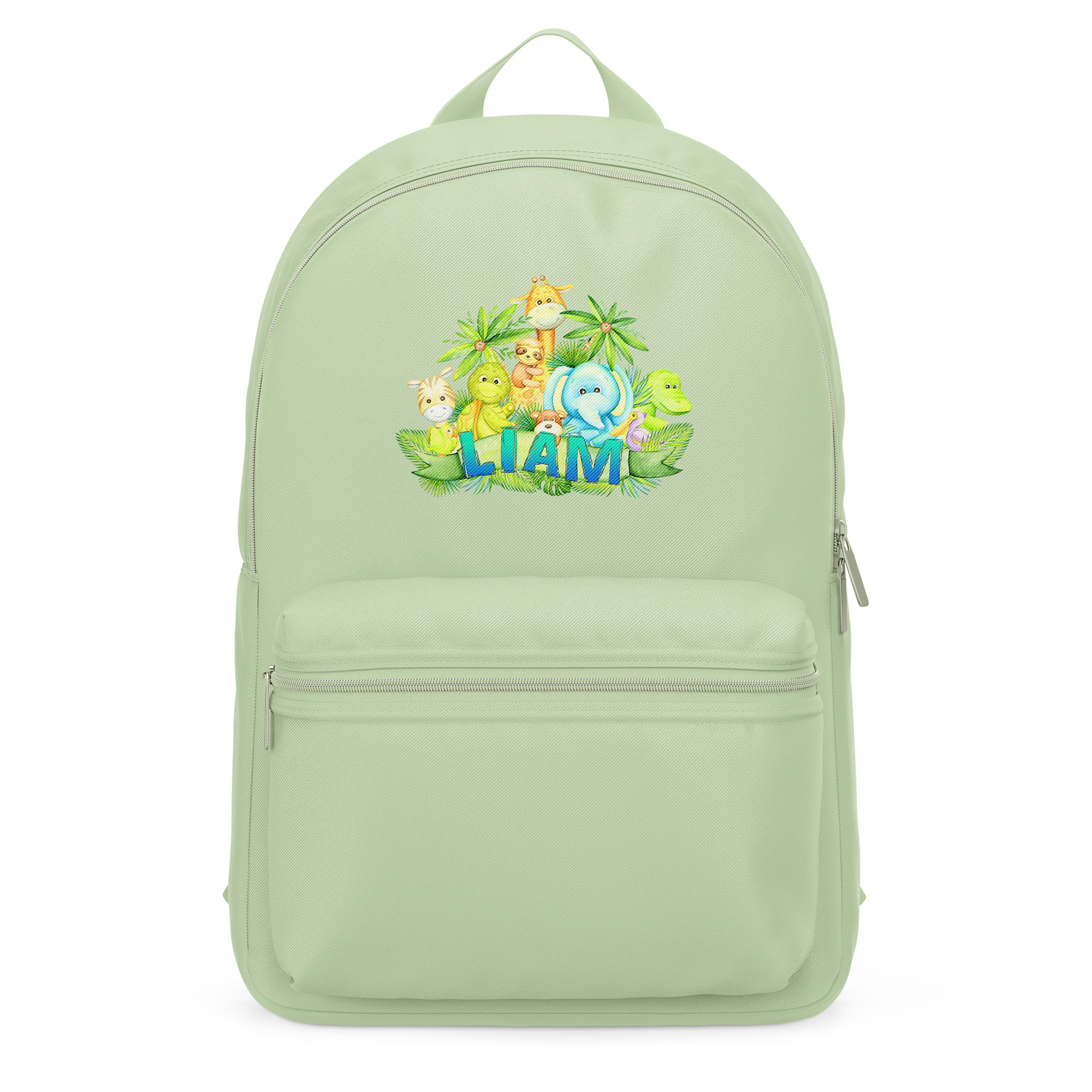 Personalised Jungle Animals Mini Backpack Kids - Purple Print House