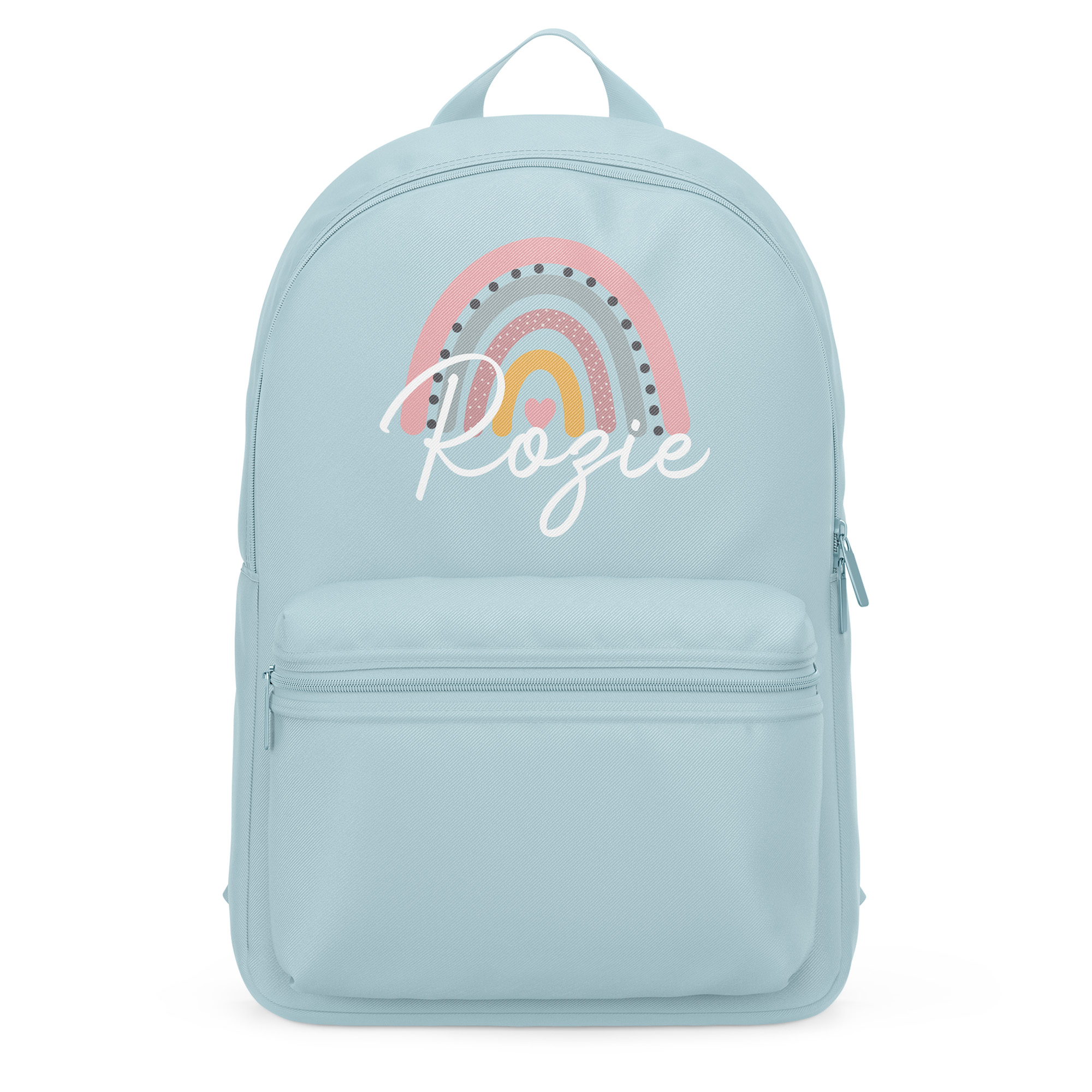 Personalised Boho Rainbow Mini Backpack Girls - Purple Print House