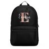 Personalised Rose Gold Name and Initial Mini Backpack Girls - Purple ...