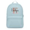 Personalised Rose Gold Name and Initial Mini Backpack Girls - Purple ...