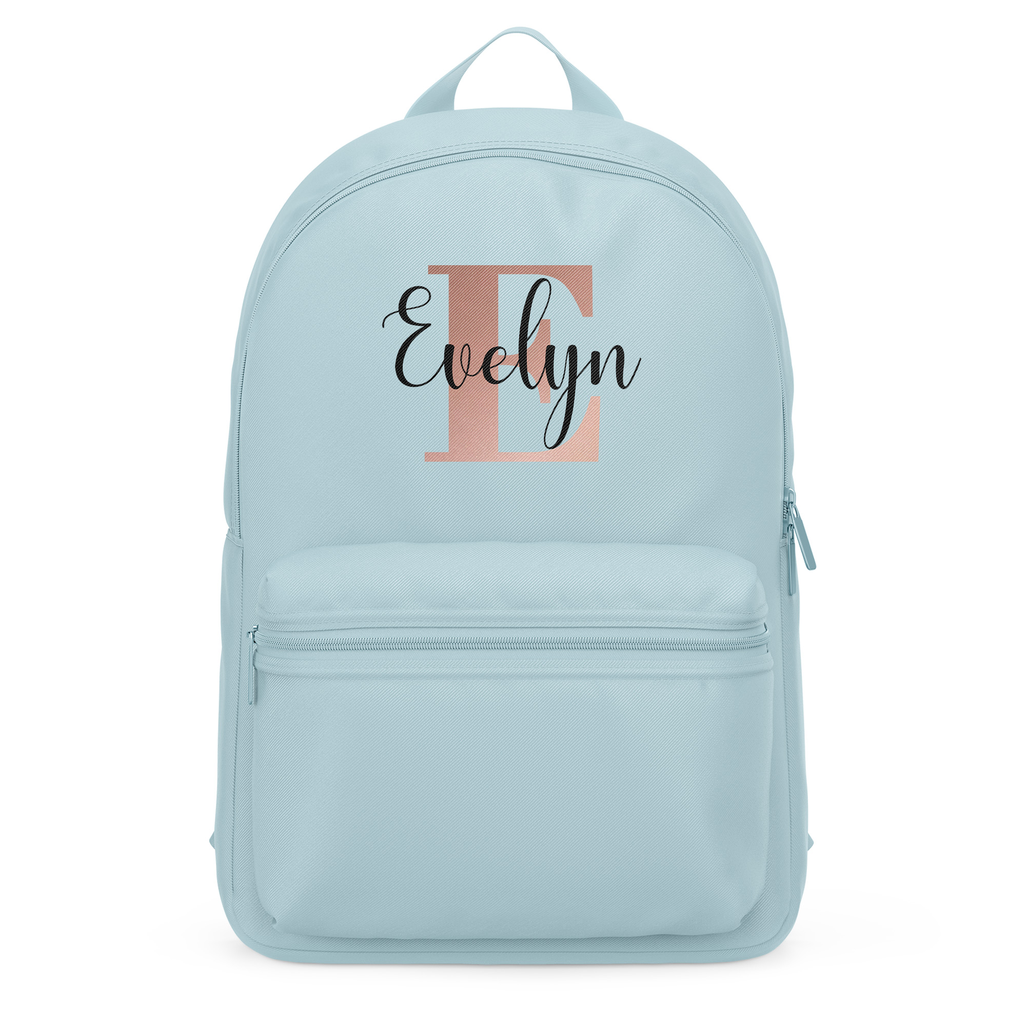 Personalised Rose Gold Name and Initial Mini Backpack Girls - Purple ...