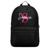 Personalised Pink Name and Initial Mini Backpack Girls - Purple Print House