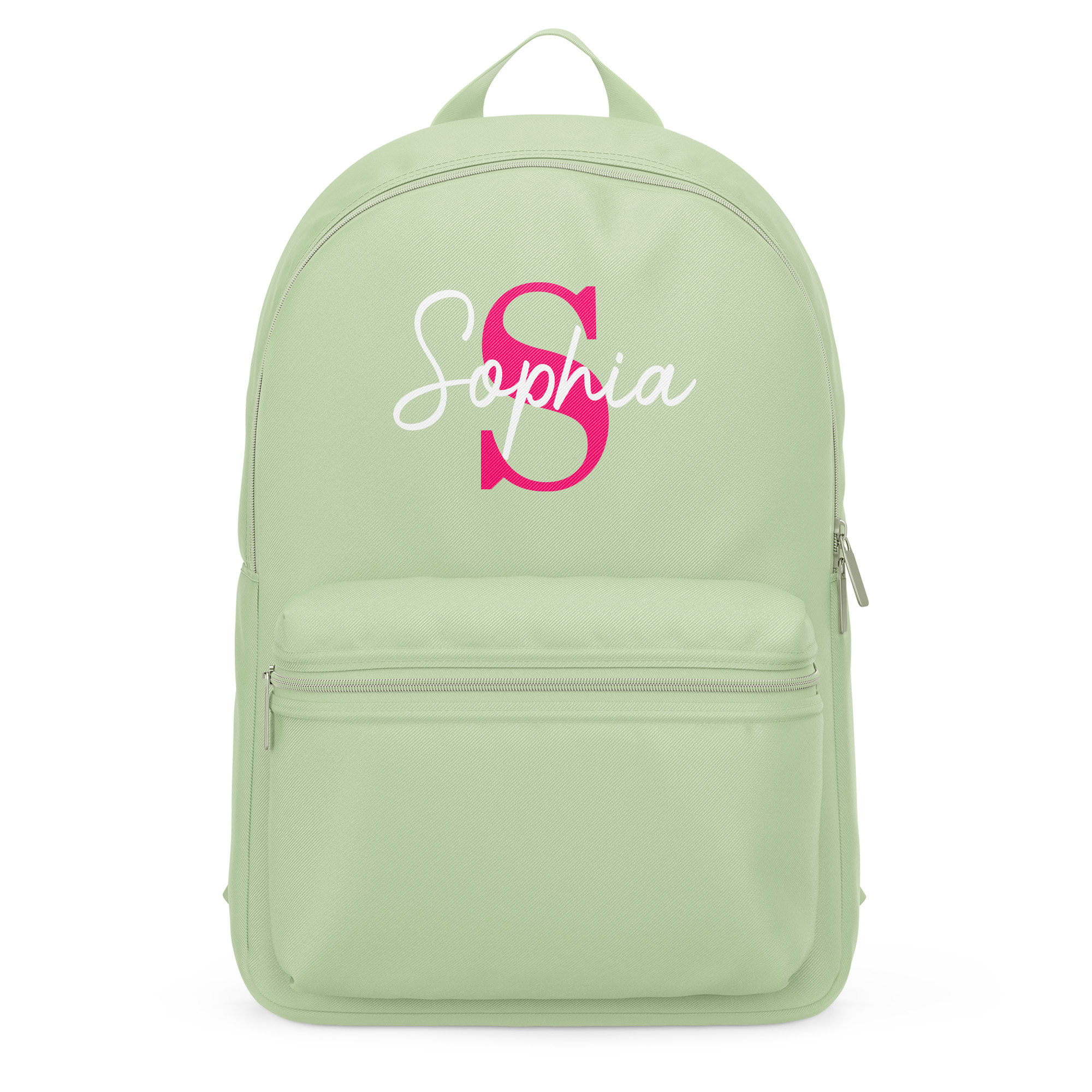 Personalised Pink Name and Initial Mini Backpack Girls - Purple Print House