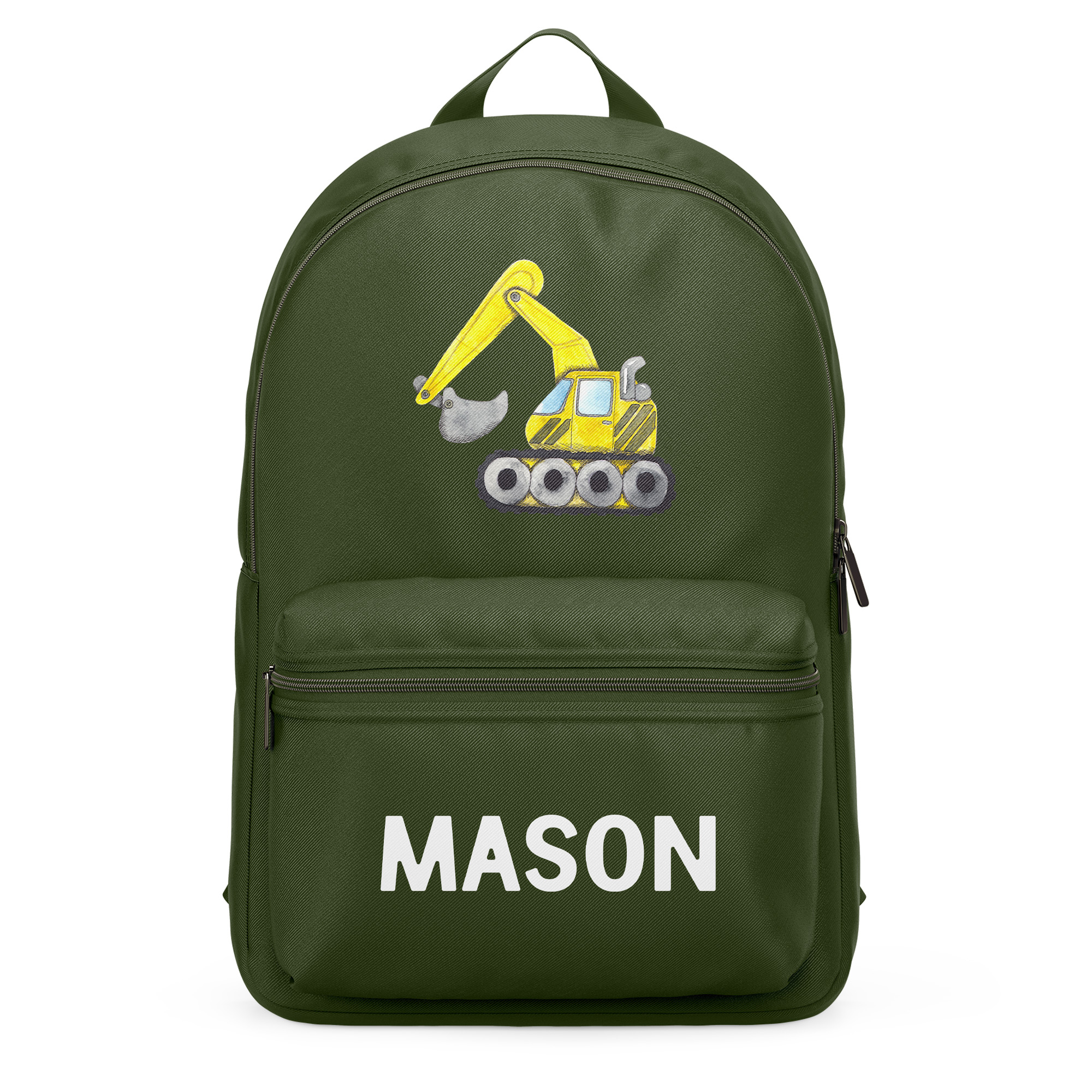 Personalised Digger Mini Backpack Mini Backpack Boys - Purple Print House