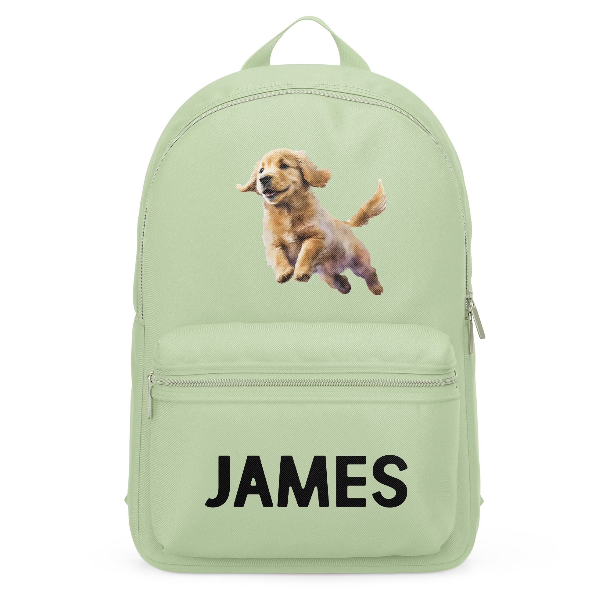 Personalised Golden Retriever Mini Backpack Kids - Purple Print House