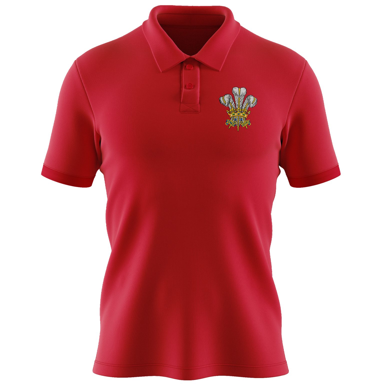 Embroidered Prince Of Wales Polo Shirt Men - Purple Print House