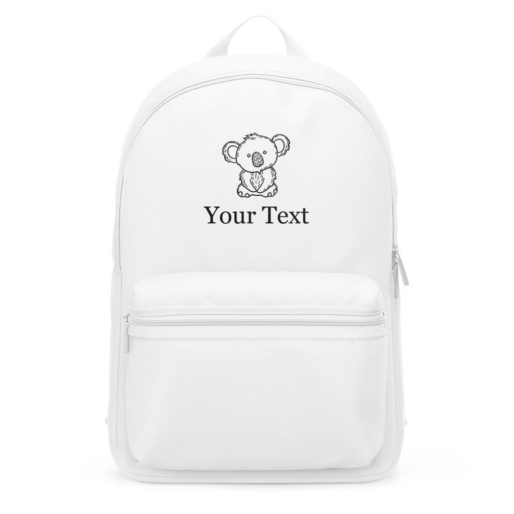 Personalised Koala Mini Backpack Girls - Purple Print House