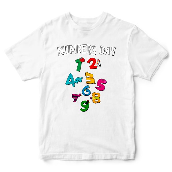 Numbers Day T shirt Kids - Purple Print House