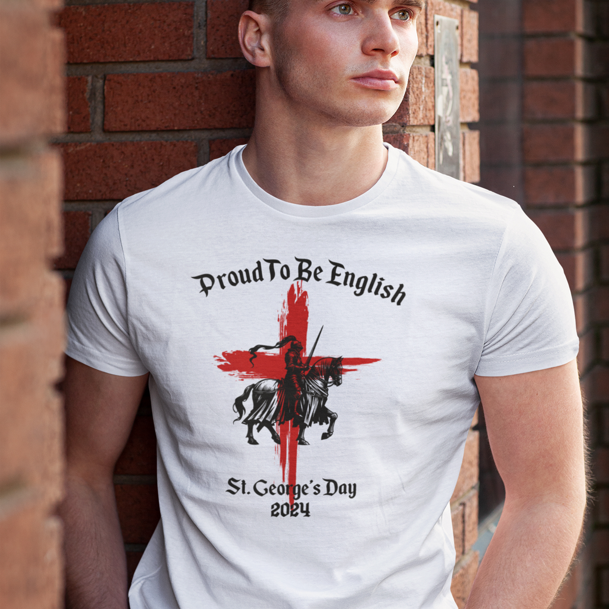 Proud to be English T shirt Men - Purple Print House