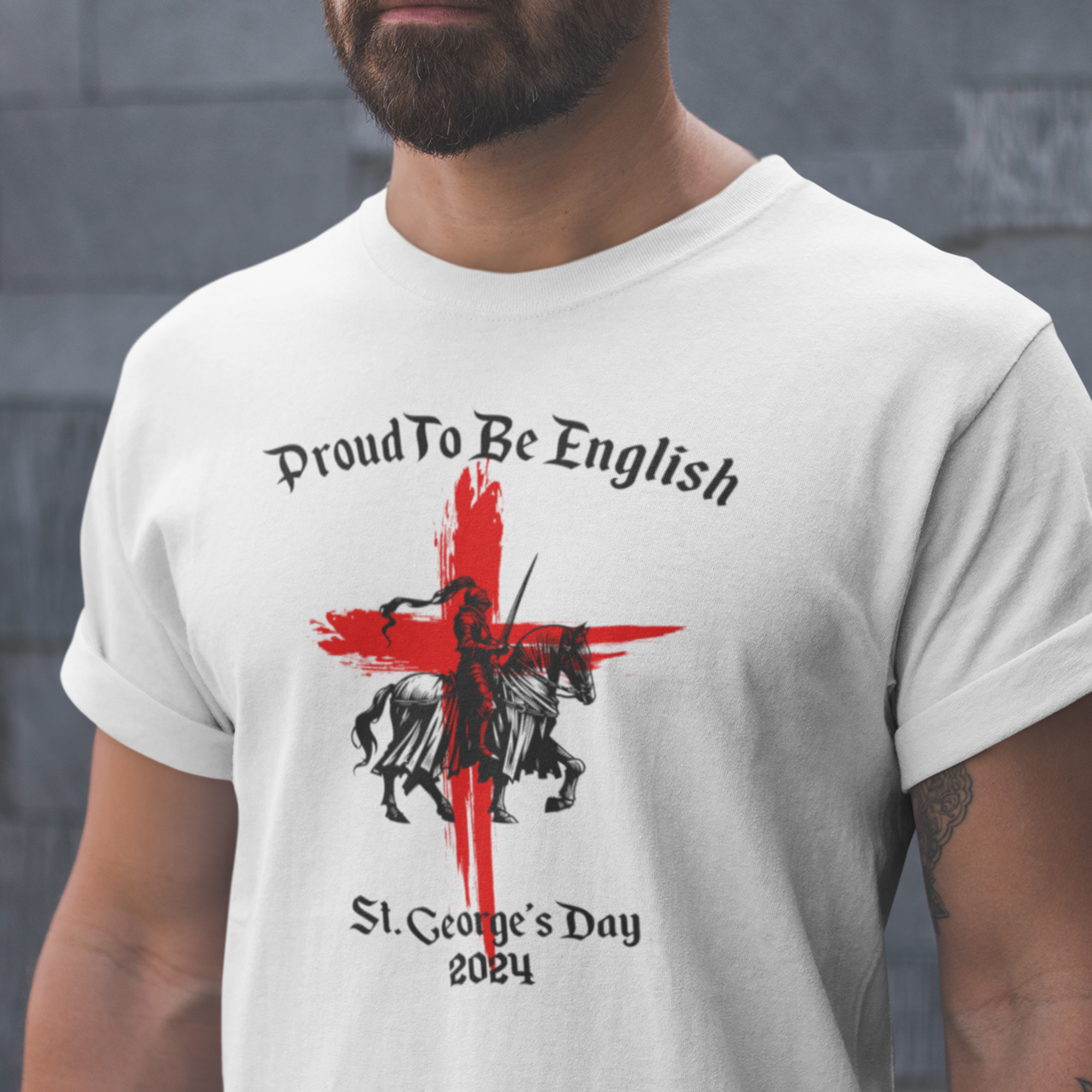 Proud to be English T shirt Men - Purple Print House