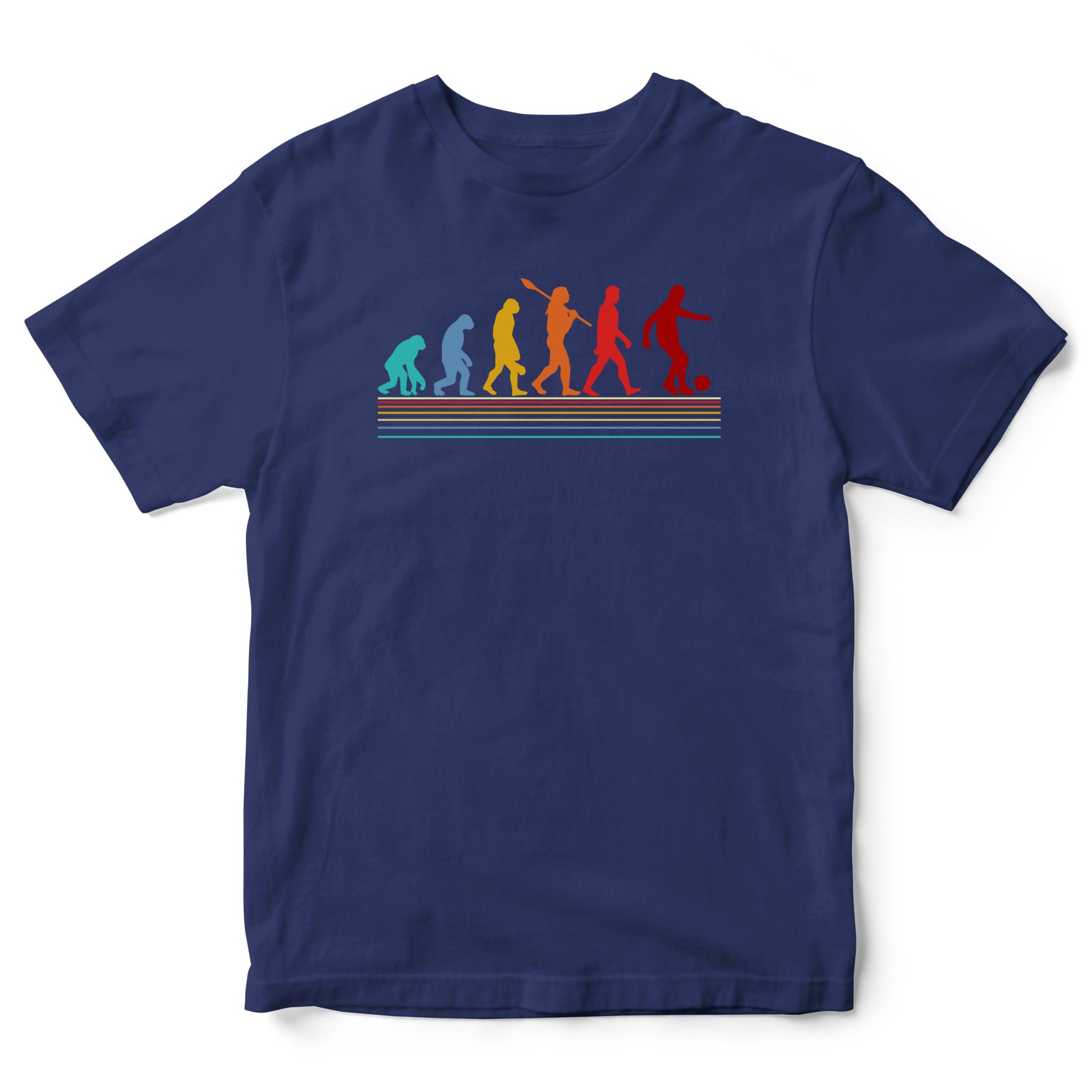 Retro Football Player Evolution T shirt Kids - Purple Print House