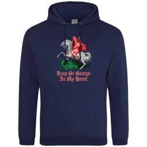 Saint Georges Day Dragon Hoodie Men - Purple Print House