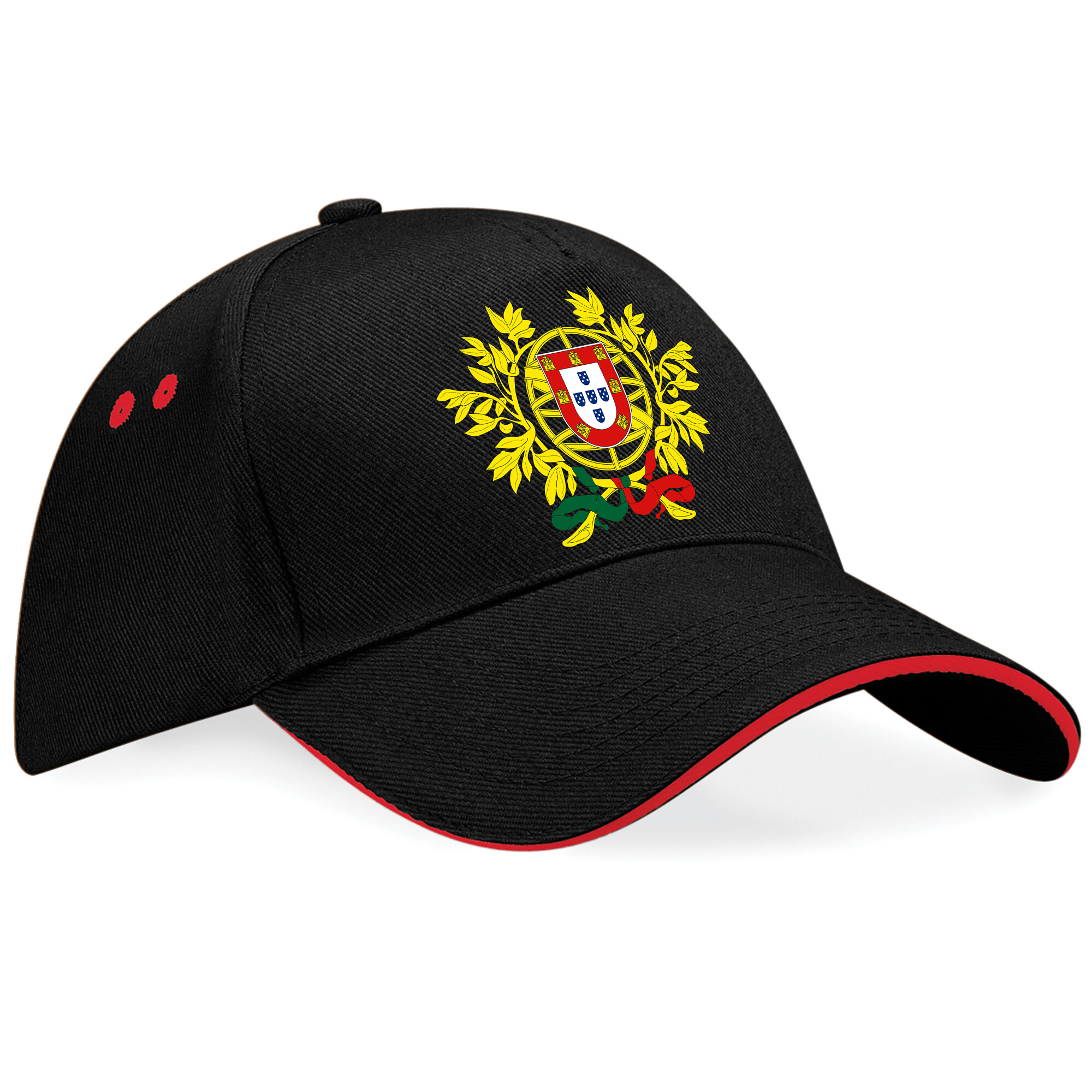 Portugal Coat Of Arms Baseball Cap Men - Purple Print House