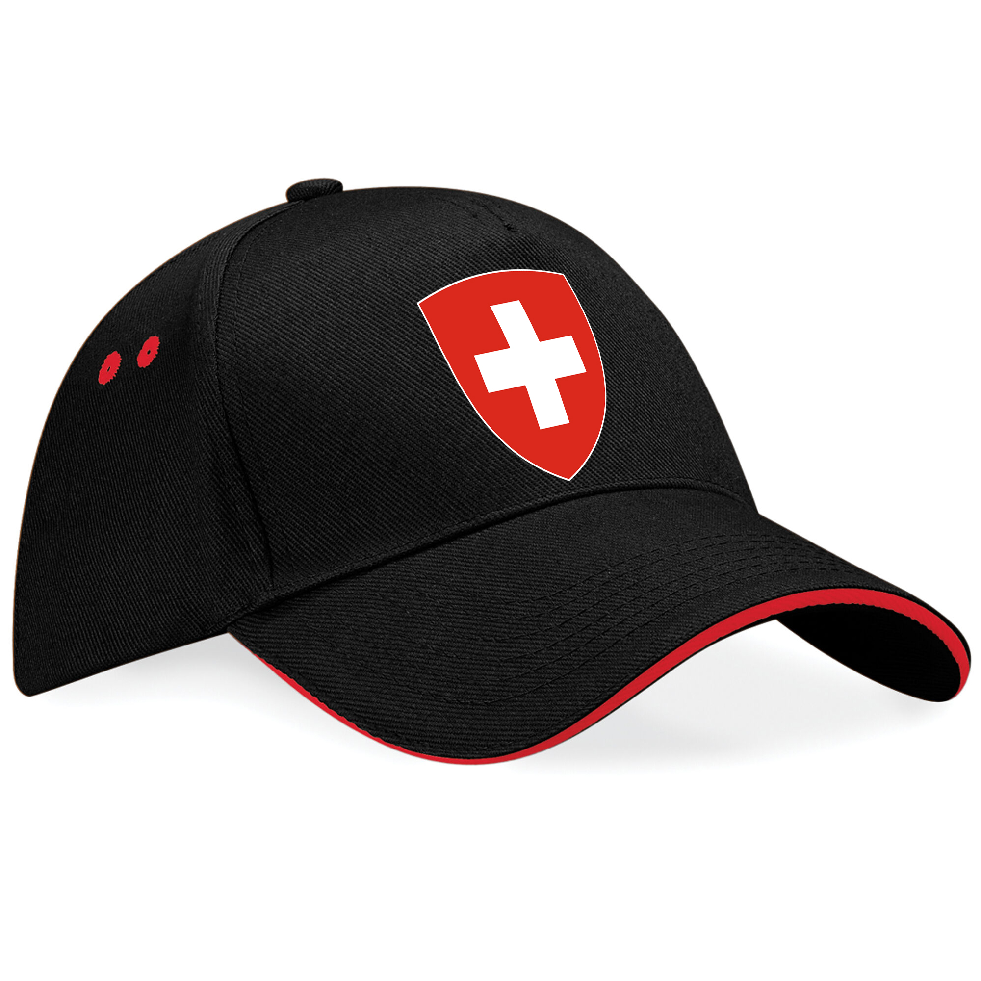 Switzerland Coat Of Arms Baseball Cap Men - Purple Print House