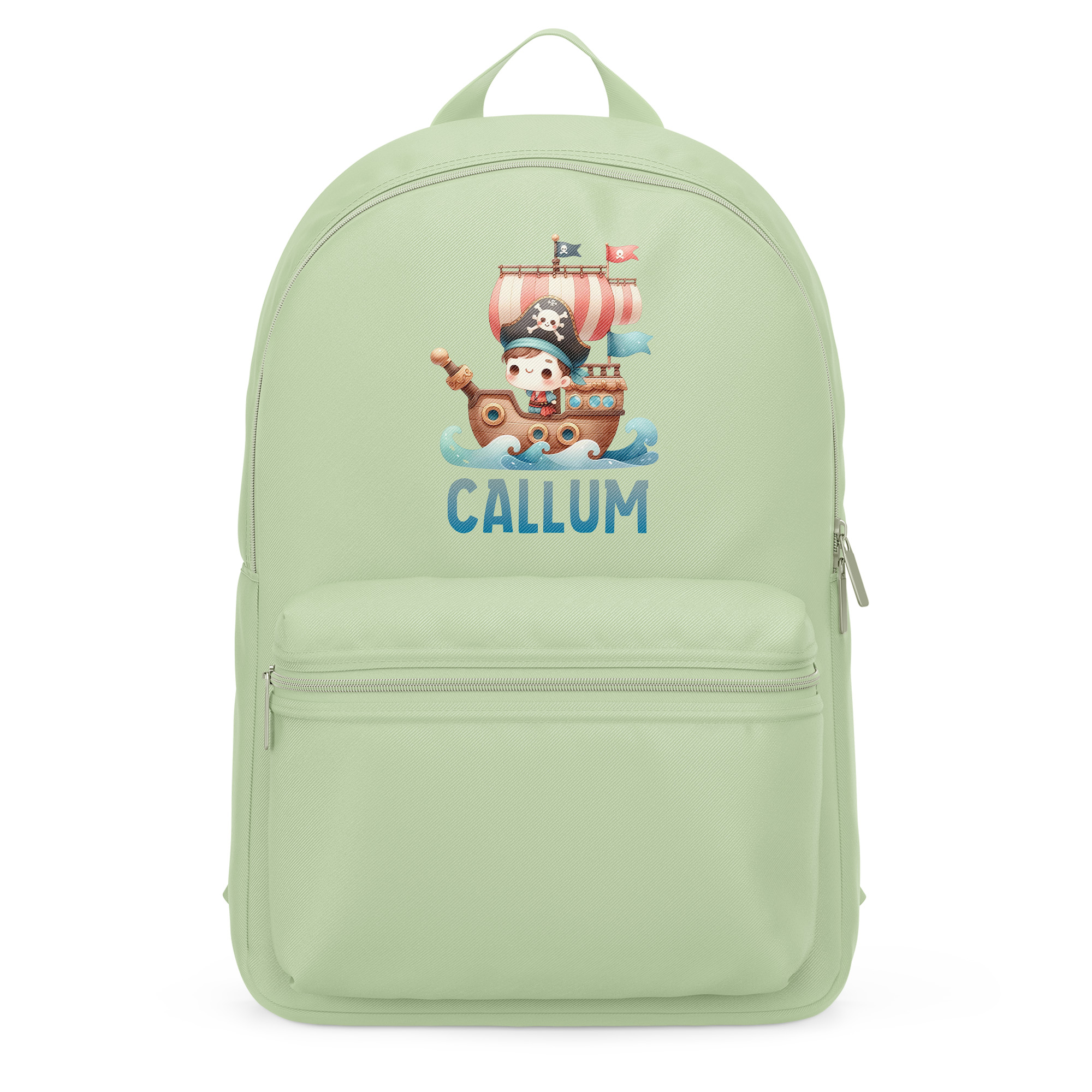 Personalised Pirate Ship Mini Backpack Kids - Purple Print House