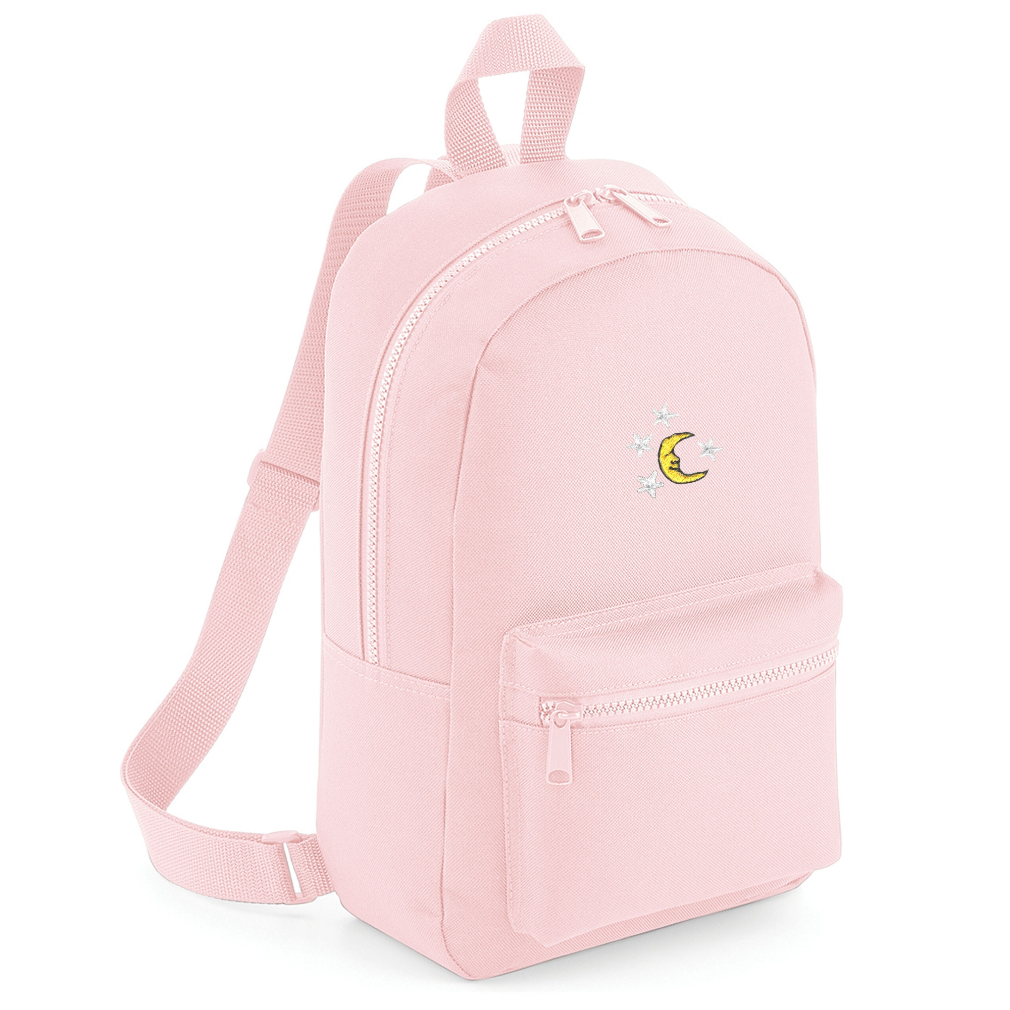 Embroidered Stars and Moon Mini Backpack Kids - Purple Print House