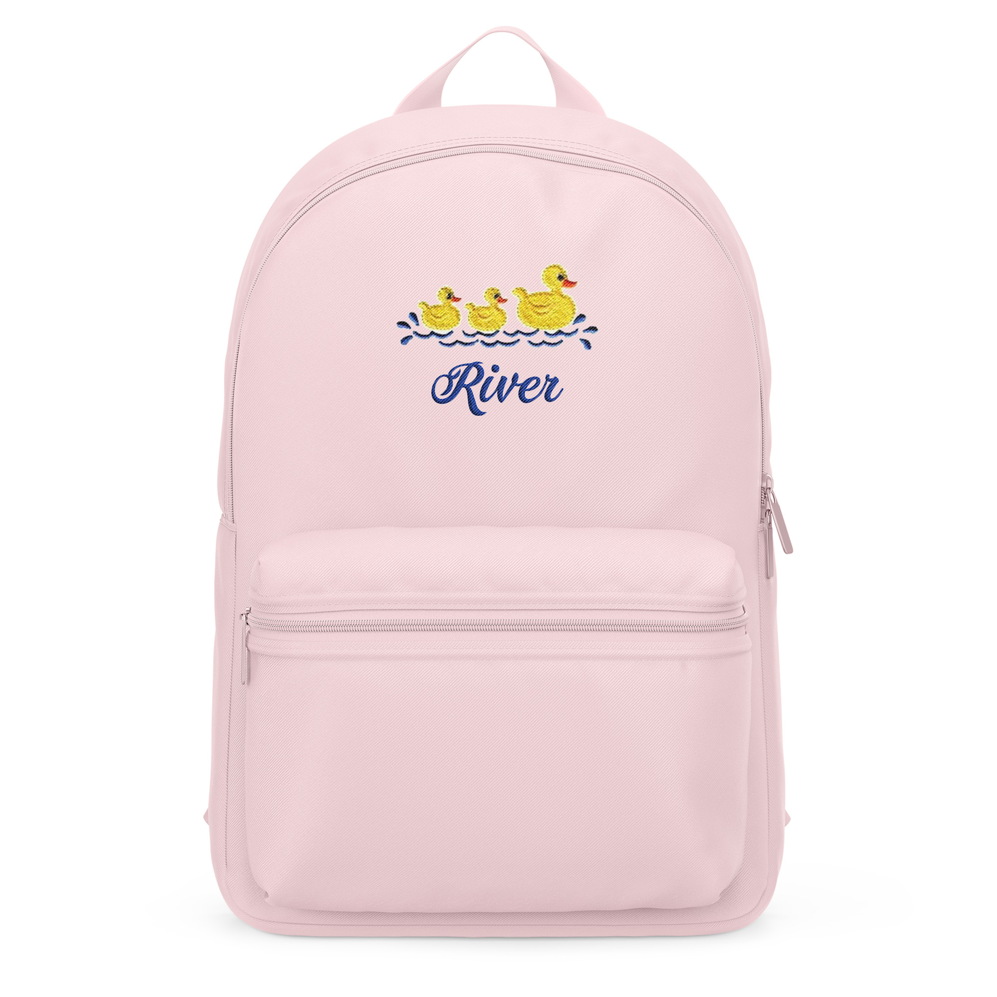 Personalised Rubber Ducks Embroidered Mini Backpack Boys - Purple Print ...