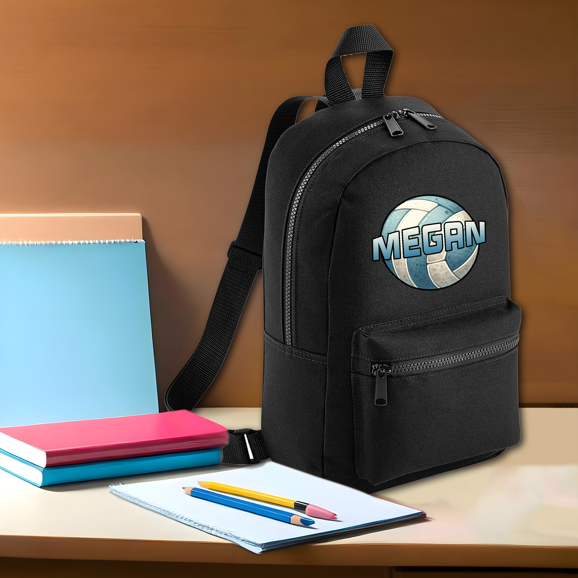 Personalised Netball Mini Backpack Kids - Purple Print House