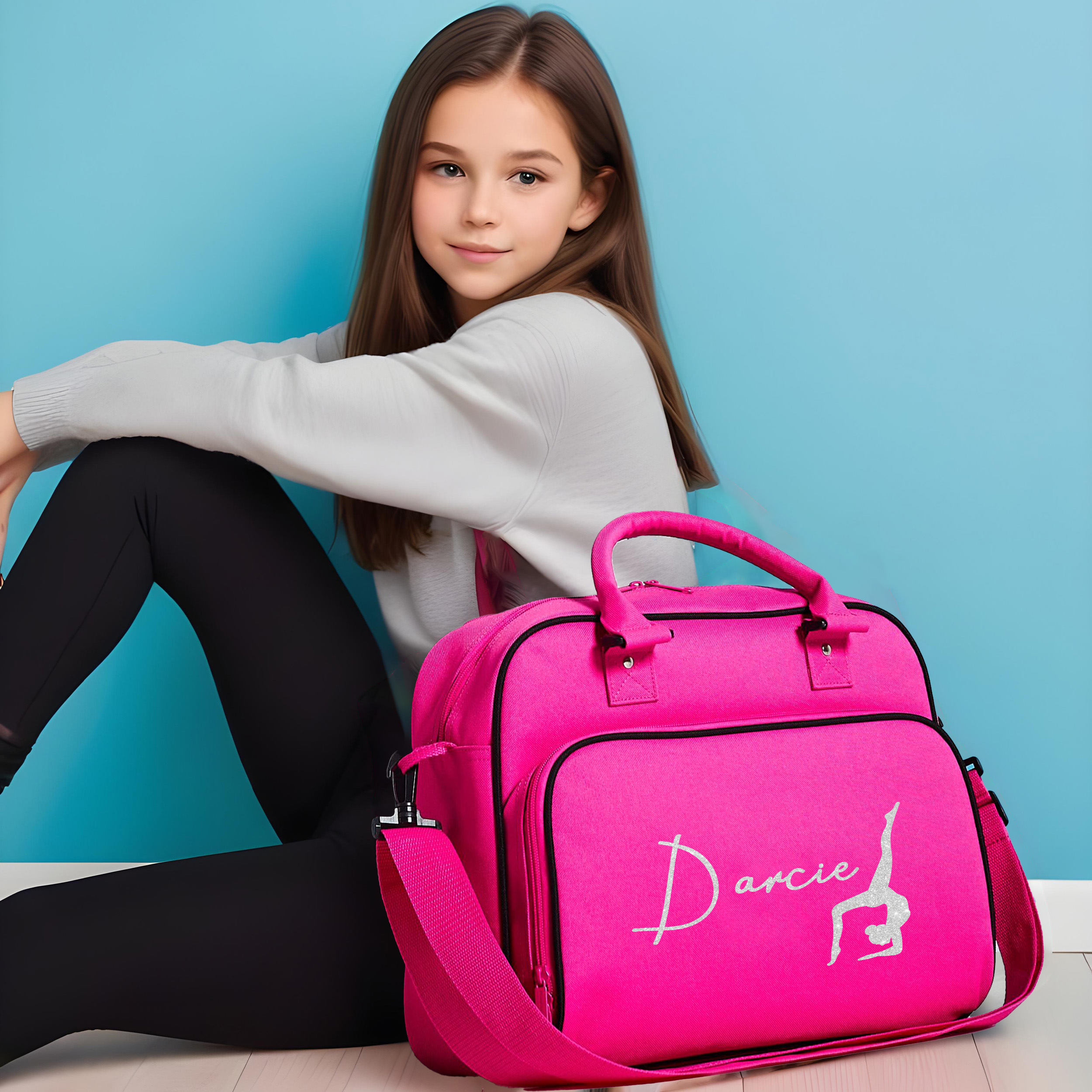 Personalised Glitter Dance Bag Girls - Custom Gymnastics Bag