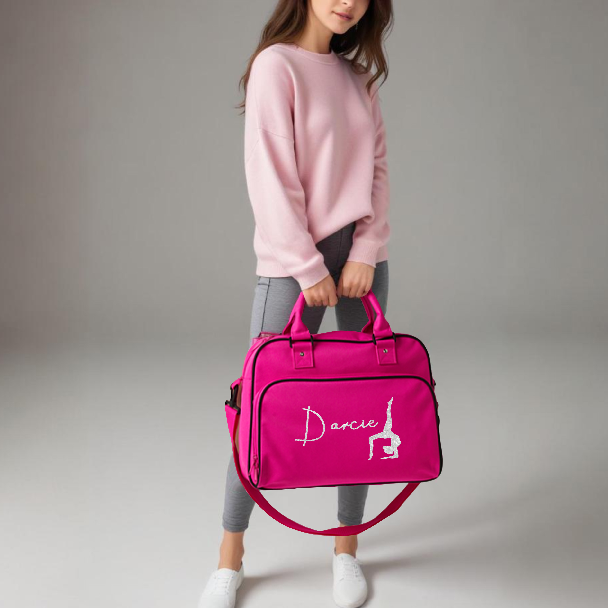 Personalised Glitter Dance Bag Girls - Custom Gymnastics Bag