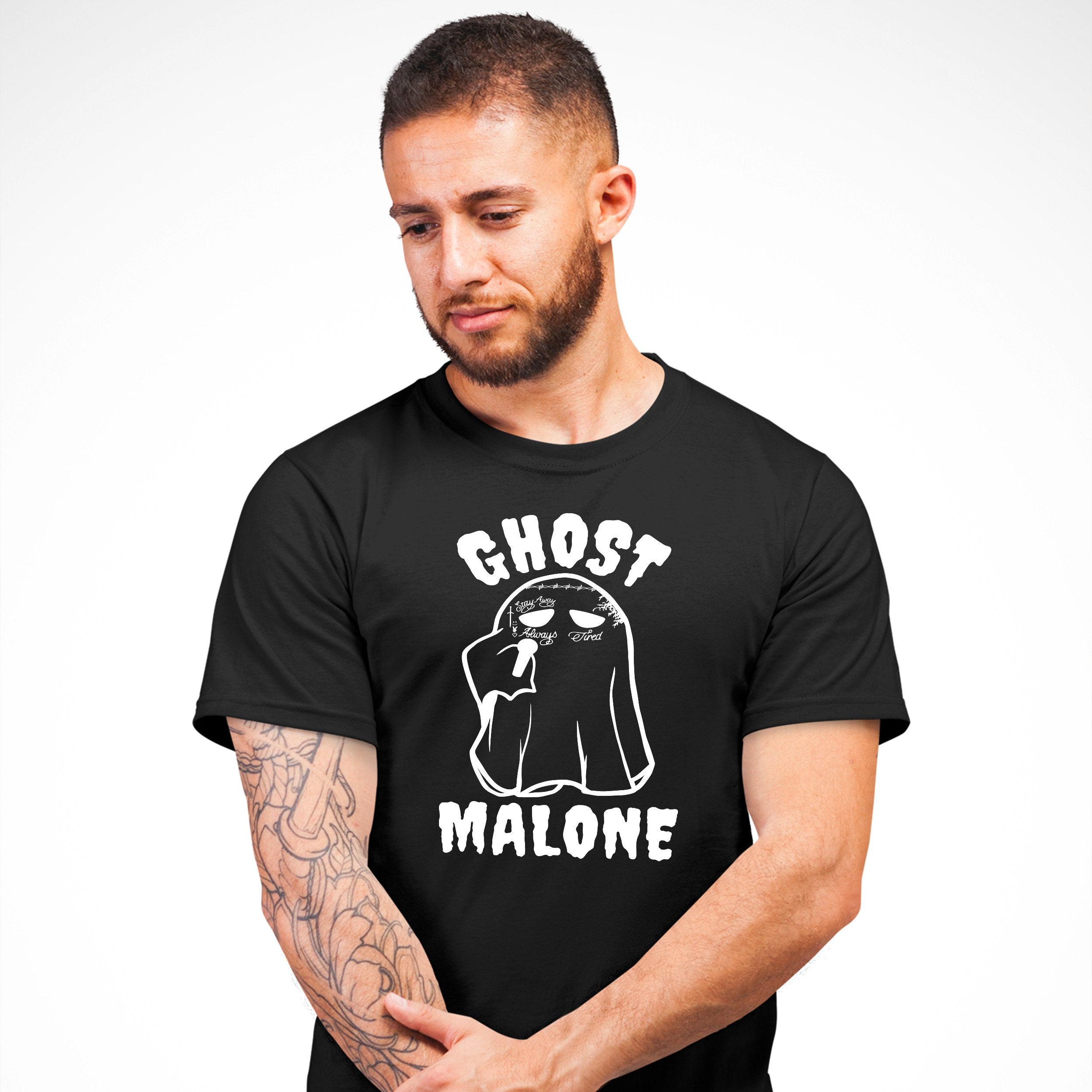 Ghost Malone T shirt Men - Purple Print House