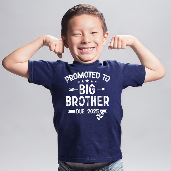 Promoted To Big Brother T shirt Boys - Purple Print House