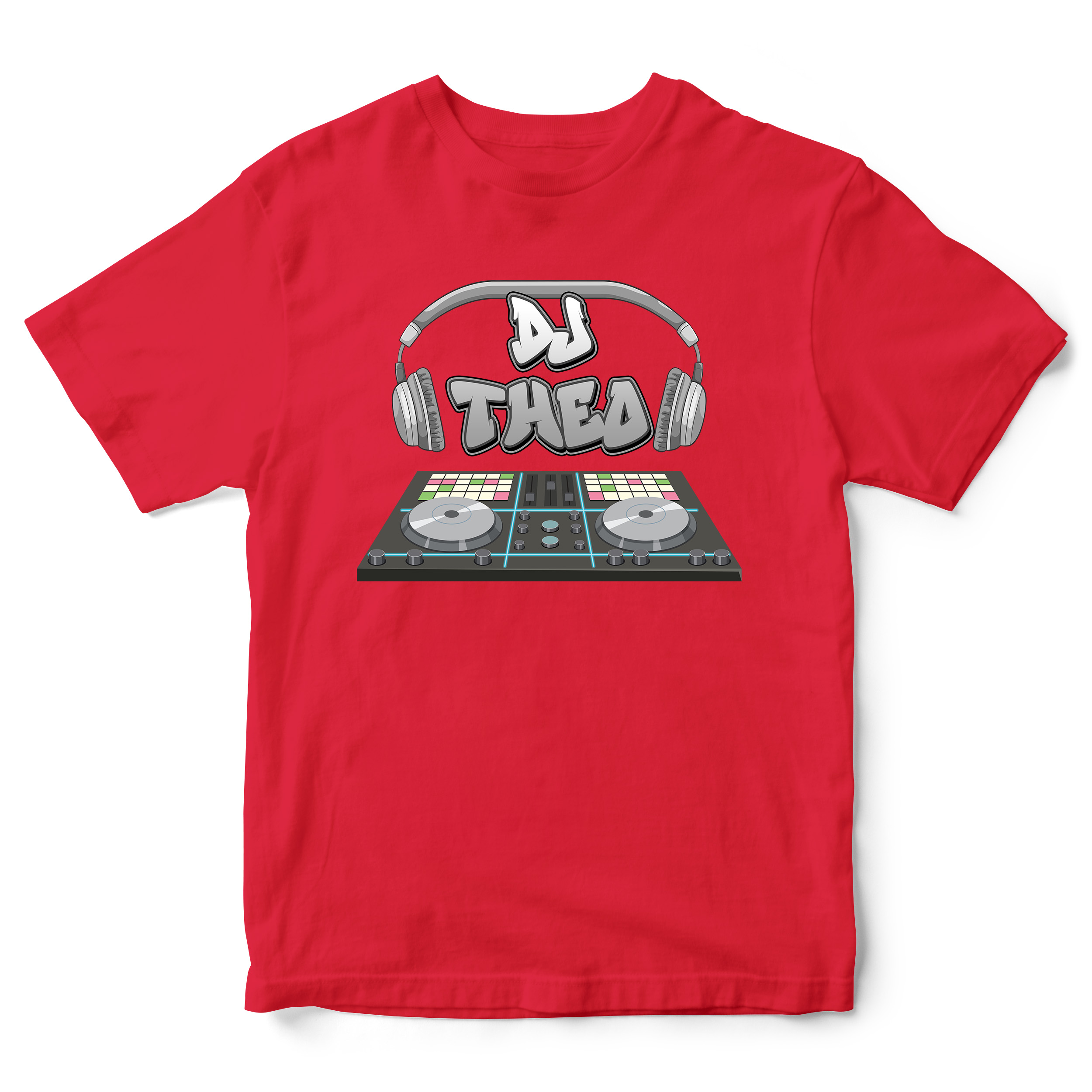 Personalised DJ Deck T shirt Kids - Purple Print House