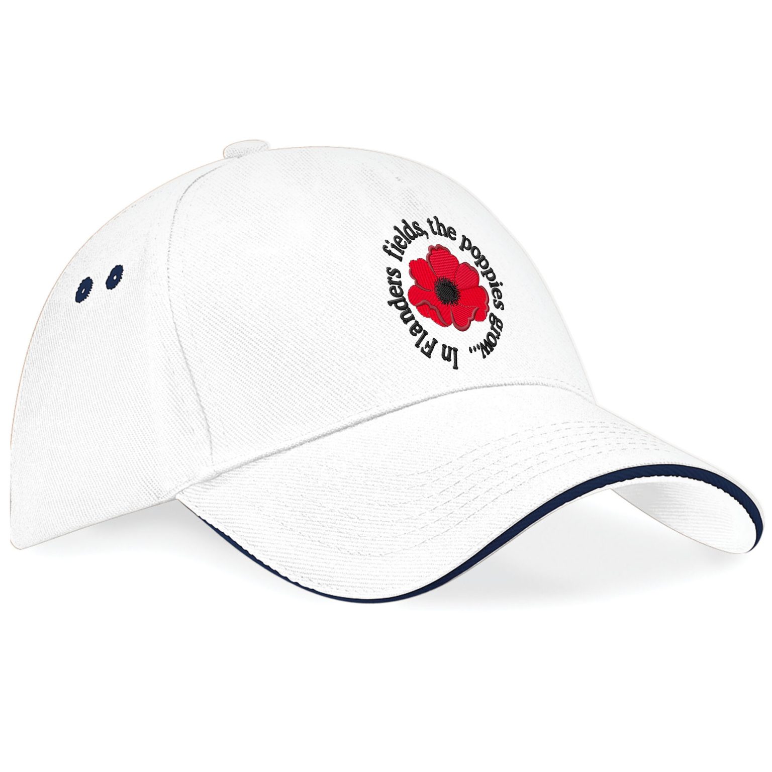 Red Poppy Baseball Cap | Remembrance Day Hat | VE Day