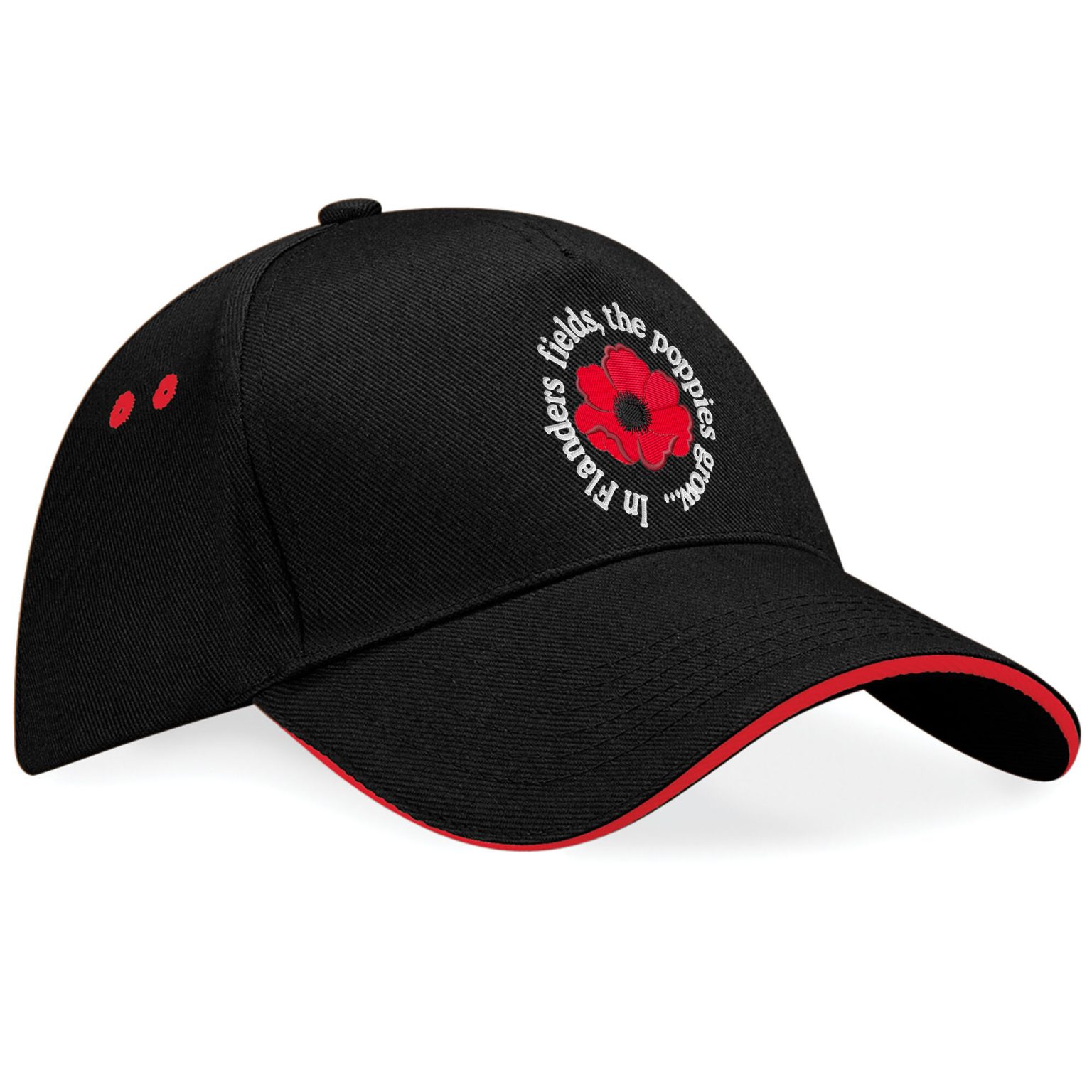 Red Poppy Baseball Cap | Remembrance Day Hat | VE Day