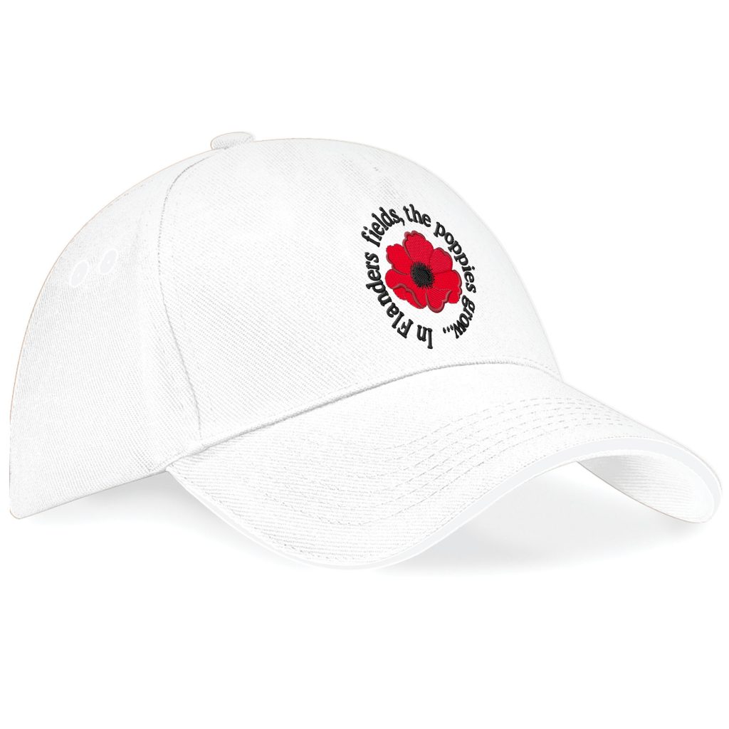 Embroidered Red Poppy Cap Unisex Baseball Hat for Remembrance VE Day ...